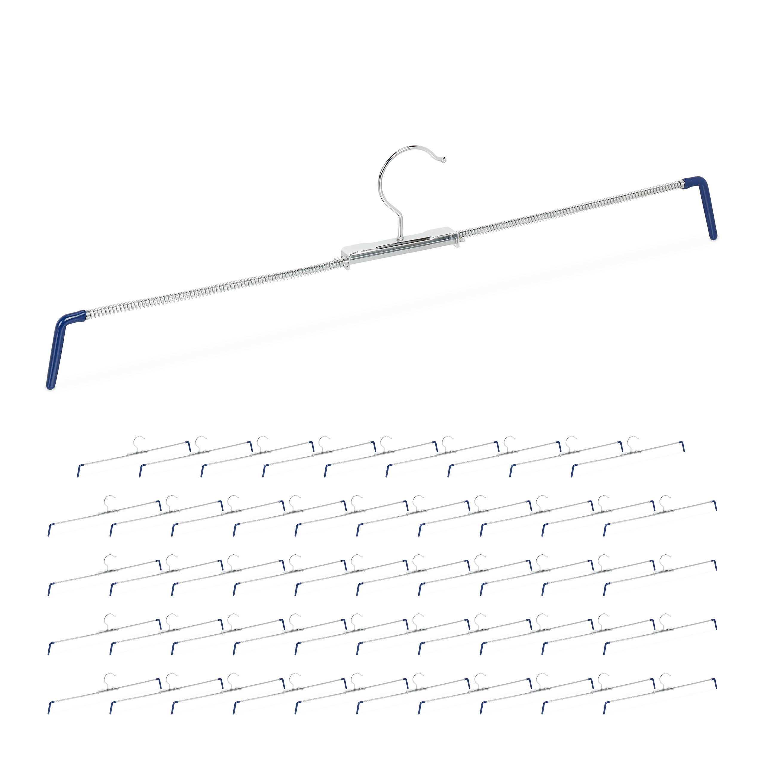Pack de 50 Perchas Pantalones Extensibles, Faldas, Antideslizantes, 30 ...