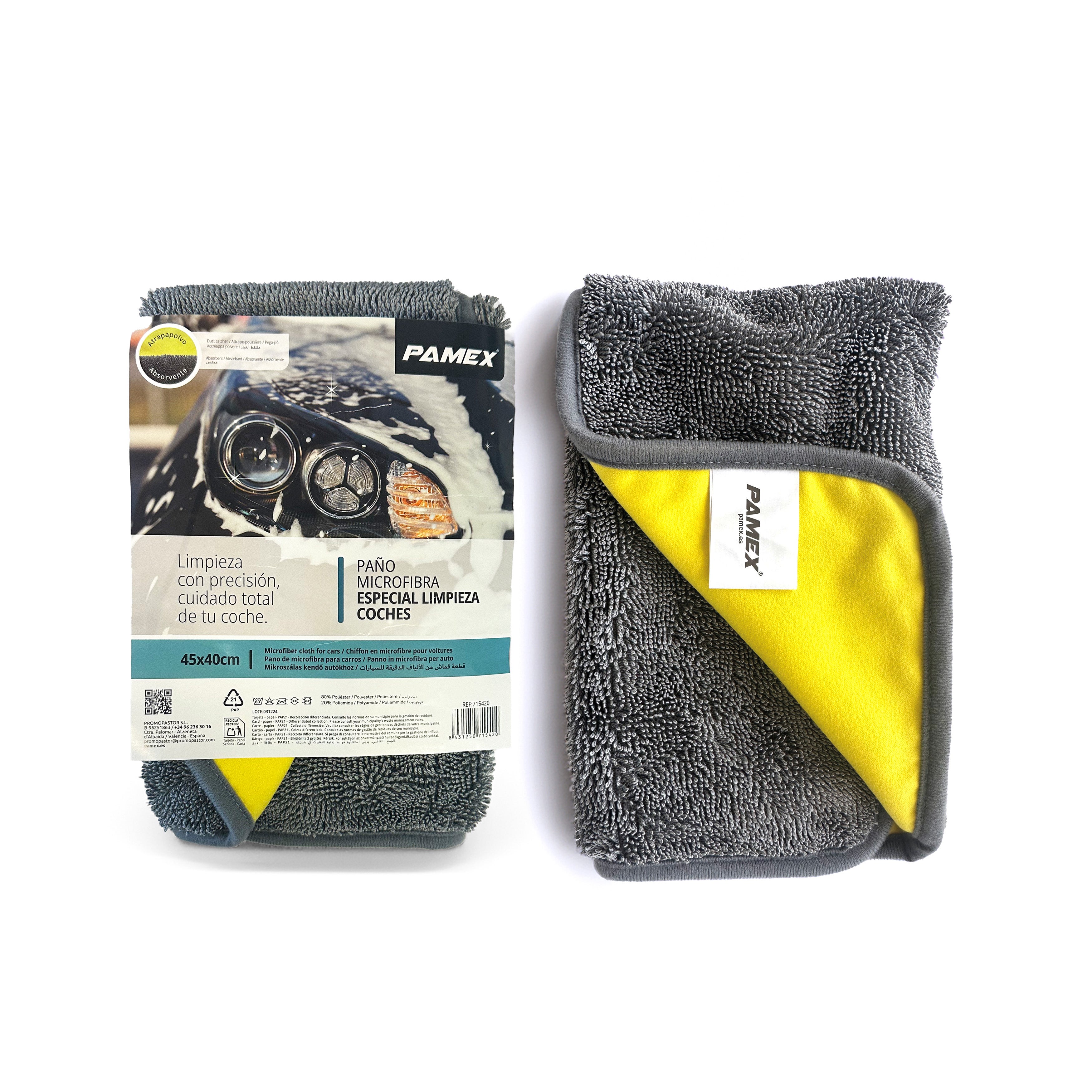 PAMEX Paño Microfibra Reversible 45x40 cm – Súper absorbente, sin ...