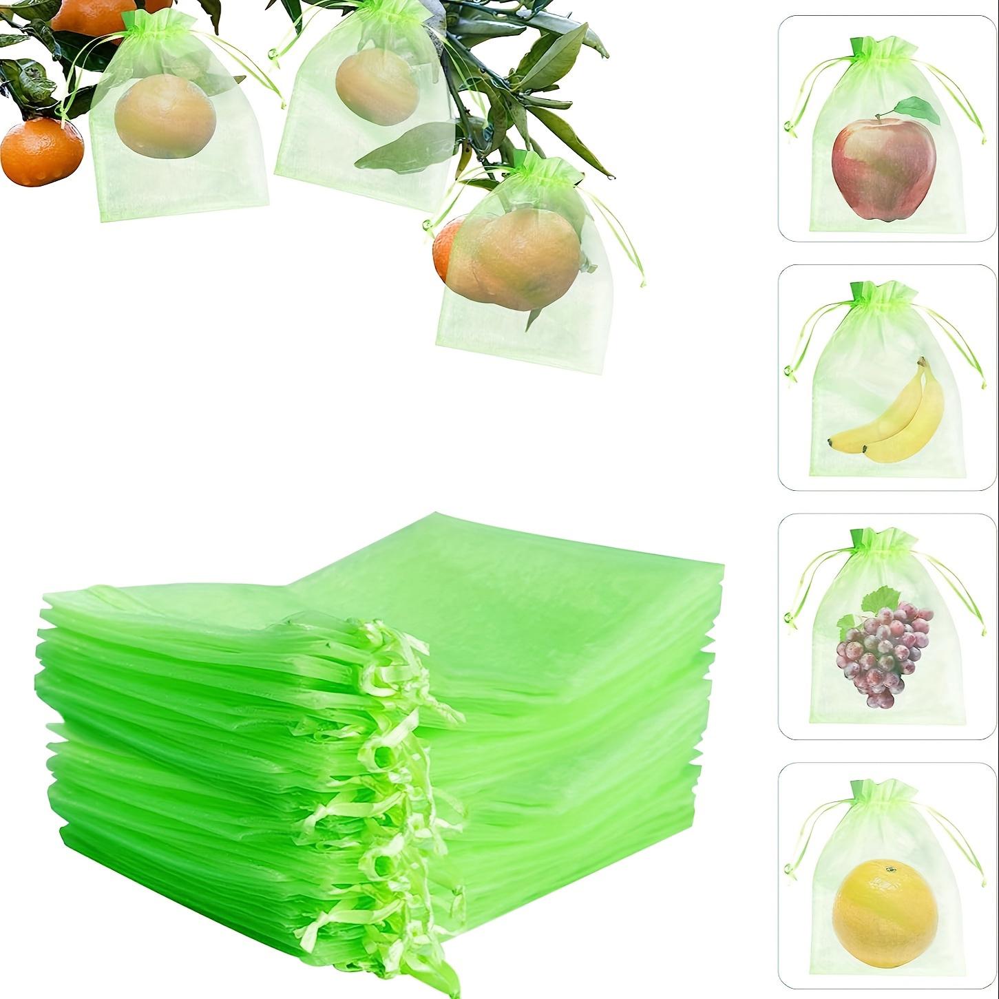 100 pièces, sacs de protection des fruits, 15 x 20cm sacs en filet pour arbres fruitiers sac en ...