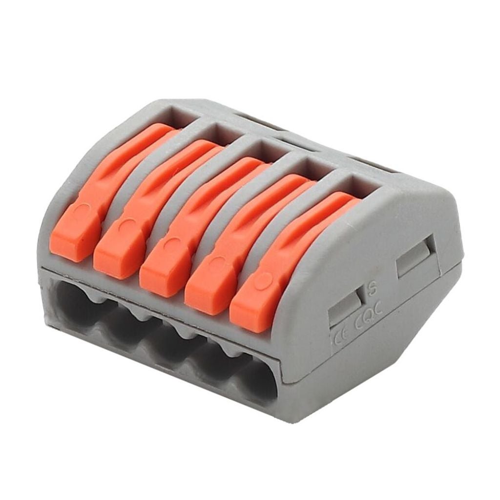 Conector de terminal de nailon de 5 clavijas y una salida | Leroy Merlin