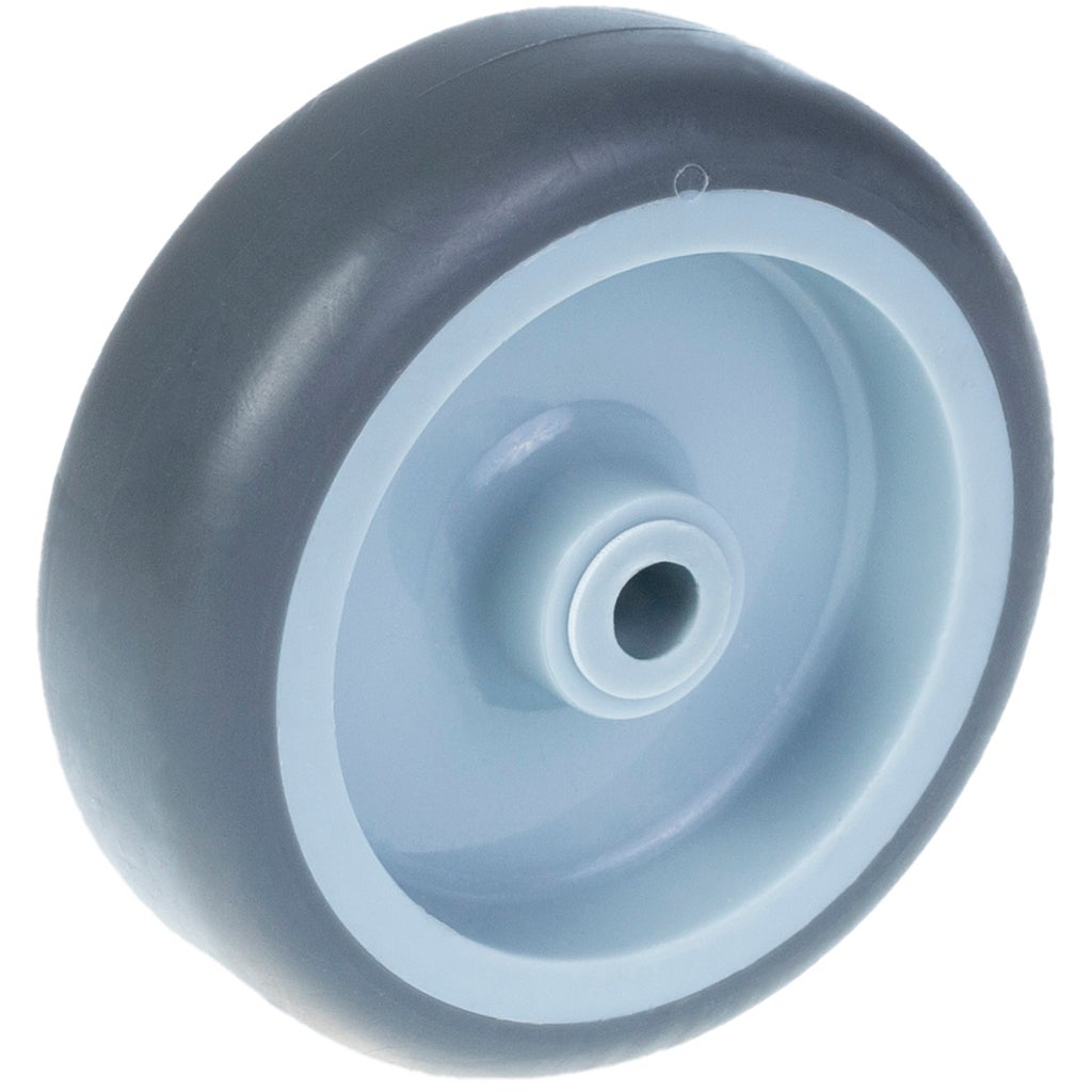 75mm 3" wheel grey rubber tyre with plastic centre 60kg capacity ...