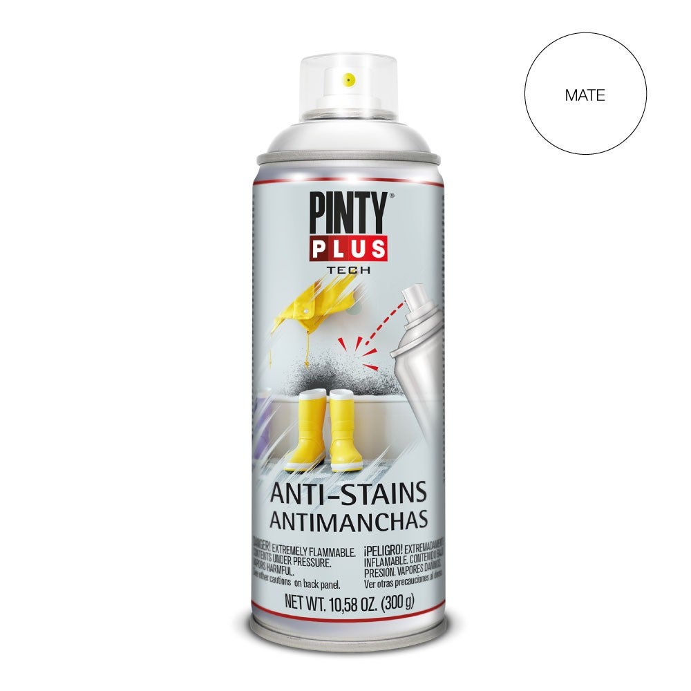 Pintura en spray pintyplus tech antimanchas spray 520cc x101 blanco | Leroy Merlin