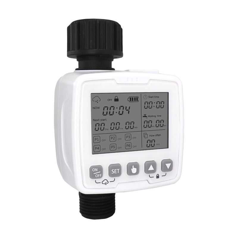 Programmable Water Timer, Étanche, Large Screen, pour Hoses (Irrigation ...