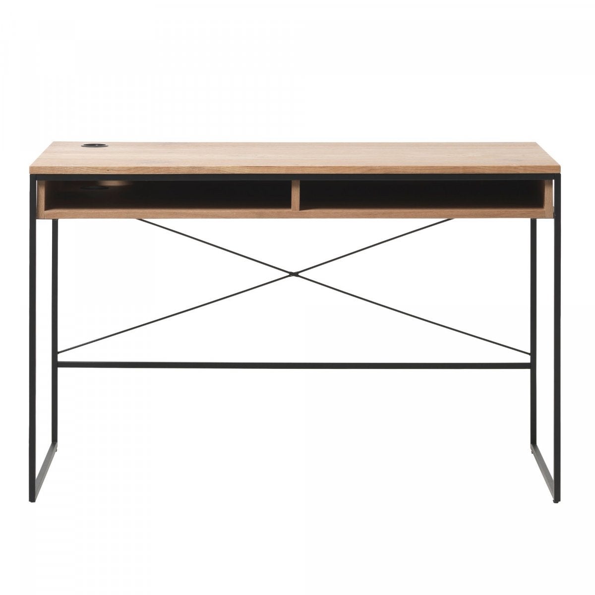 Bureau en bois avec niches 120cm TOPORIA | Leroy Merlin