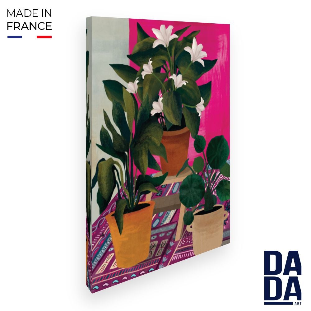 Toile Plantes en pot / 60x90cm / Fabriqué en France / DADA ART | Leroy ...
