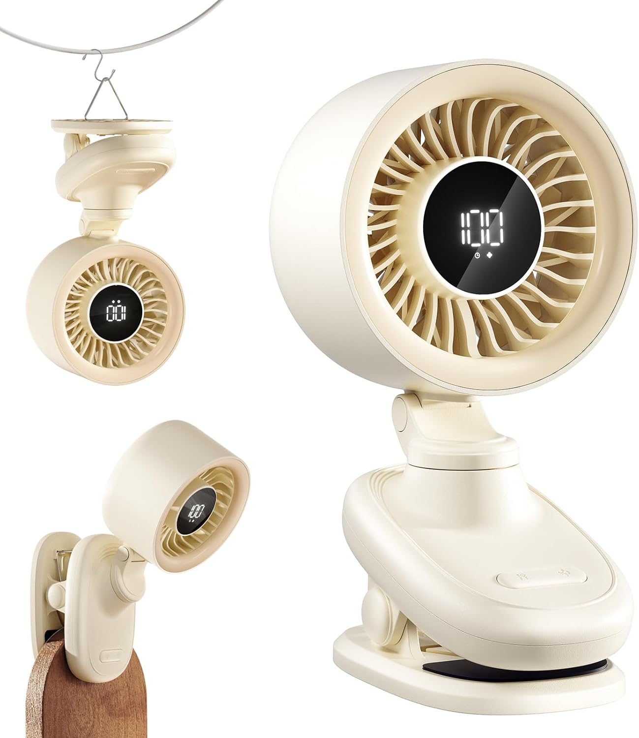 Ventilateur à Pince – Mini Ventilateur de Bureau USB avec Batterie ...