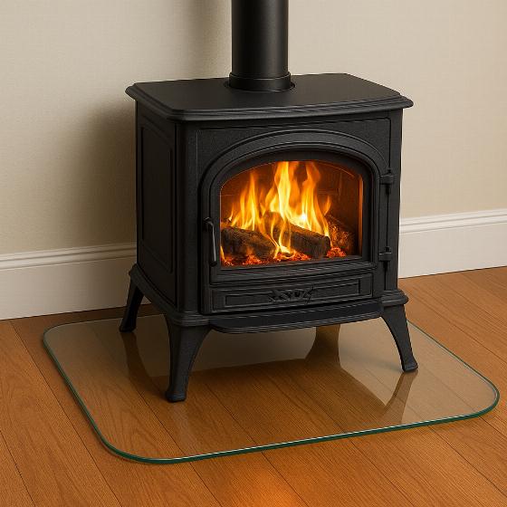 Plaque de sol Carré verre angles arrondis - 1000x1000mm R100 | Leroy Merlin