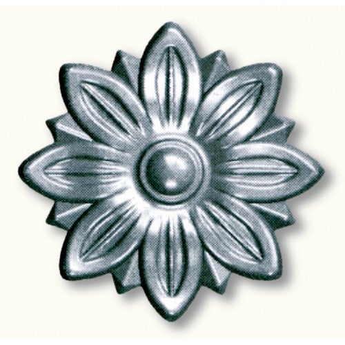 Rosace florale avec détails de pétales- Diamètre 55mm épaisseur 8mm ...