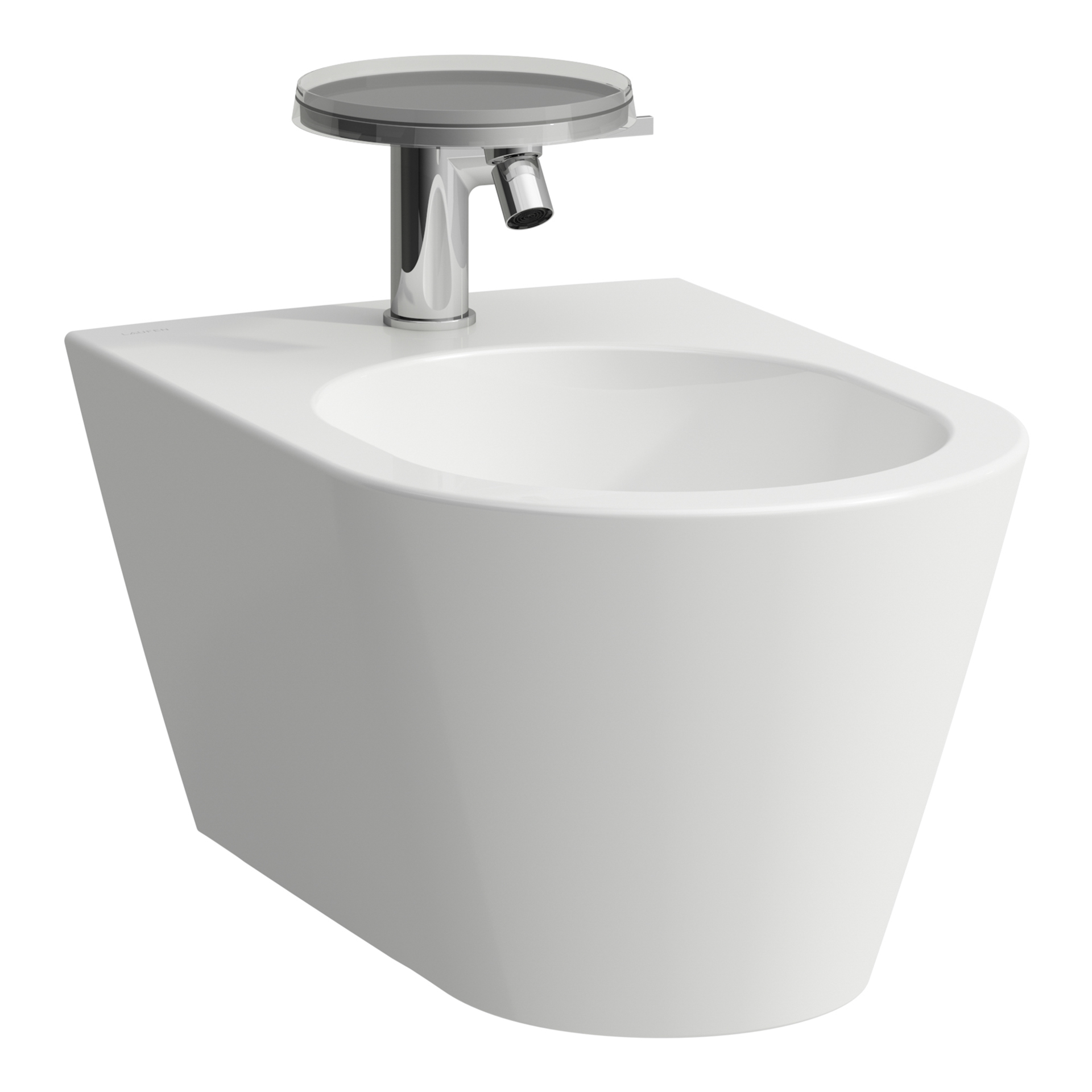 LAUFEN Kartell bidet mural, 1 trou pour robinet, 370x545x430mm ...