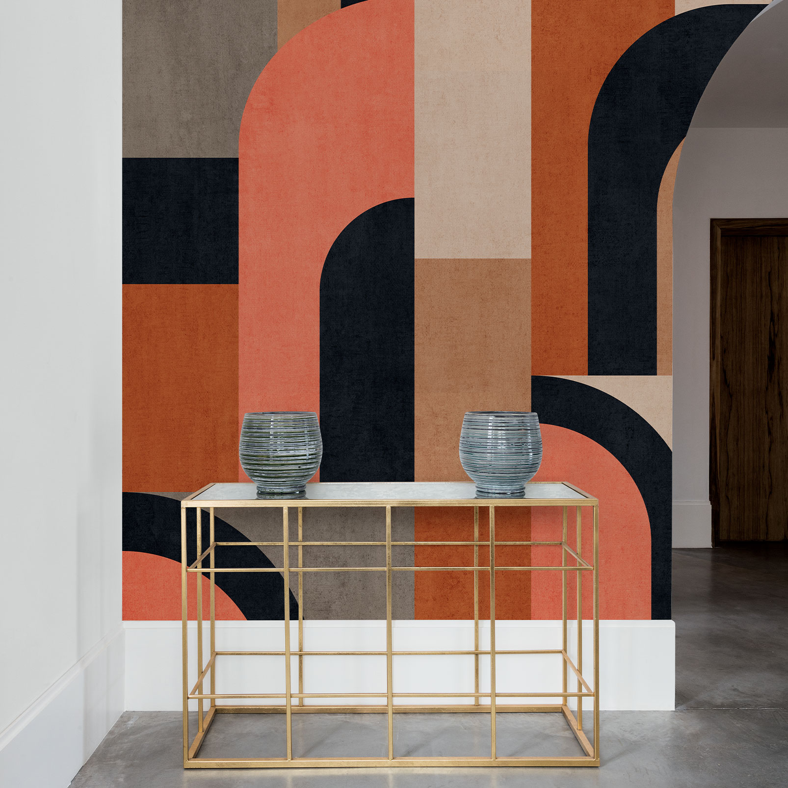 Papier peint graphique block color | Leroy Merlin