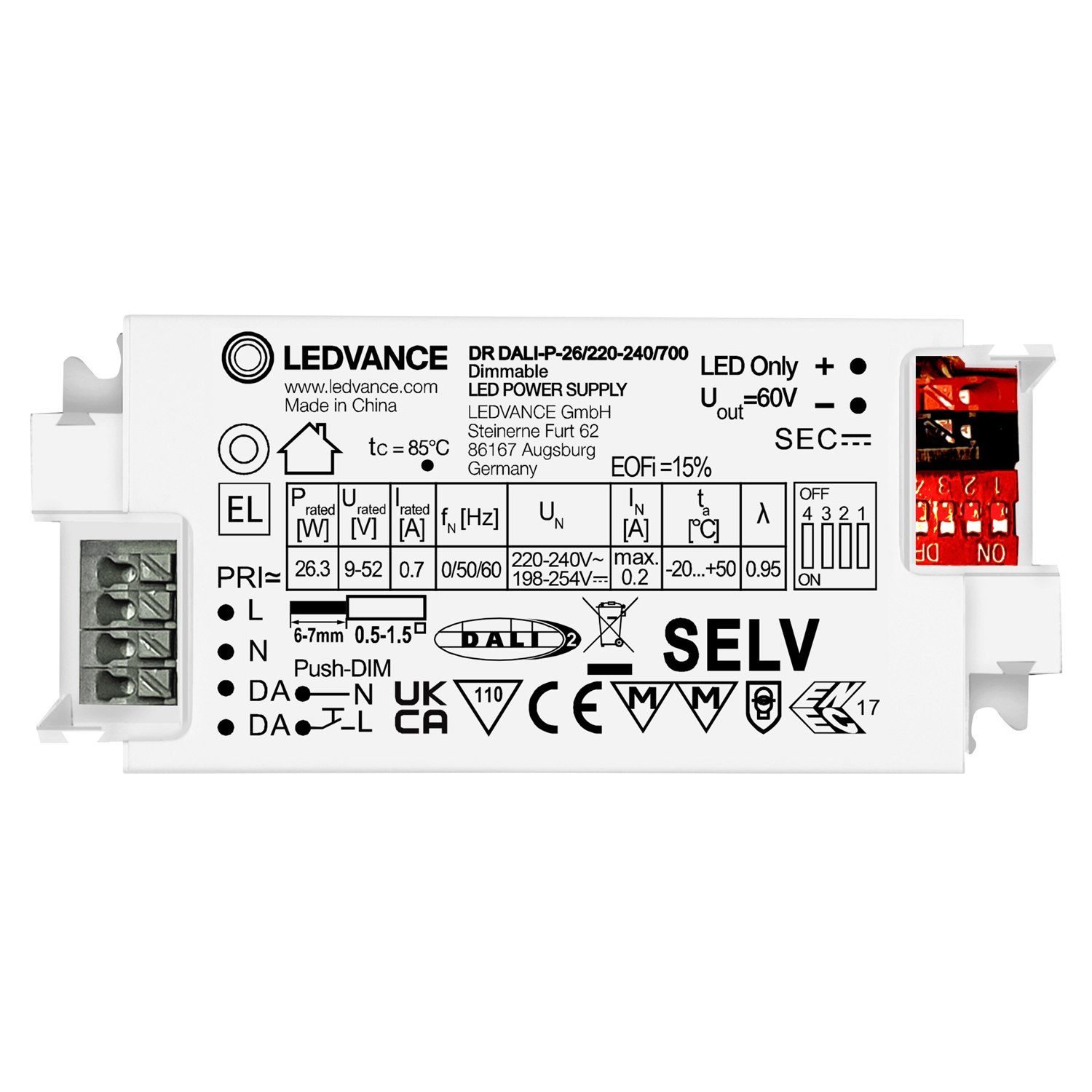 OSRAM - DR DALI-P-26/220-240/700 FS1 LE - 4058075779631 | Leroy Merlin