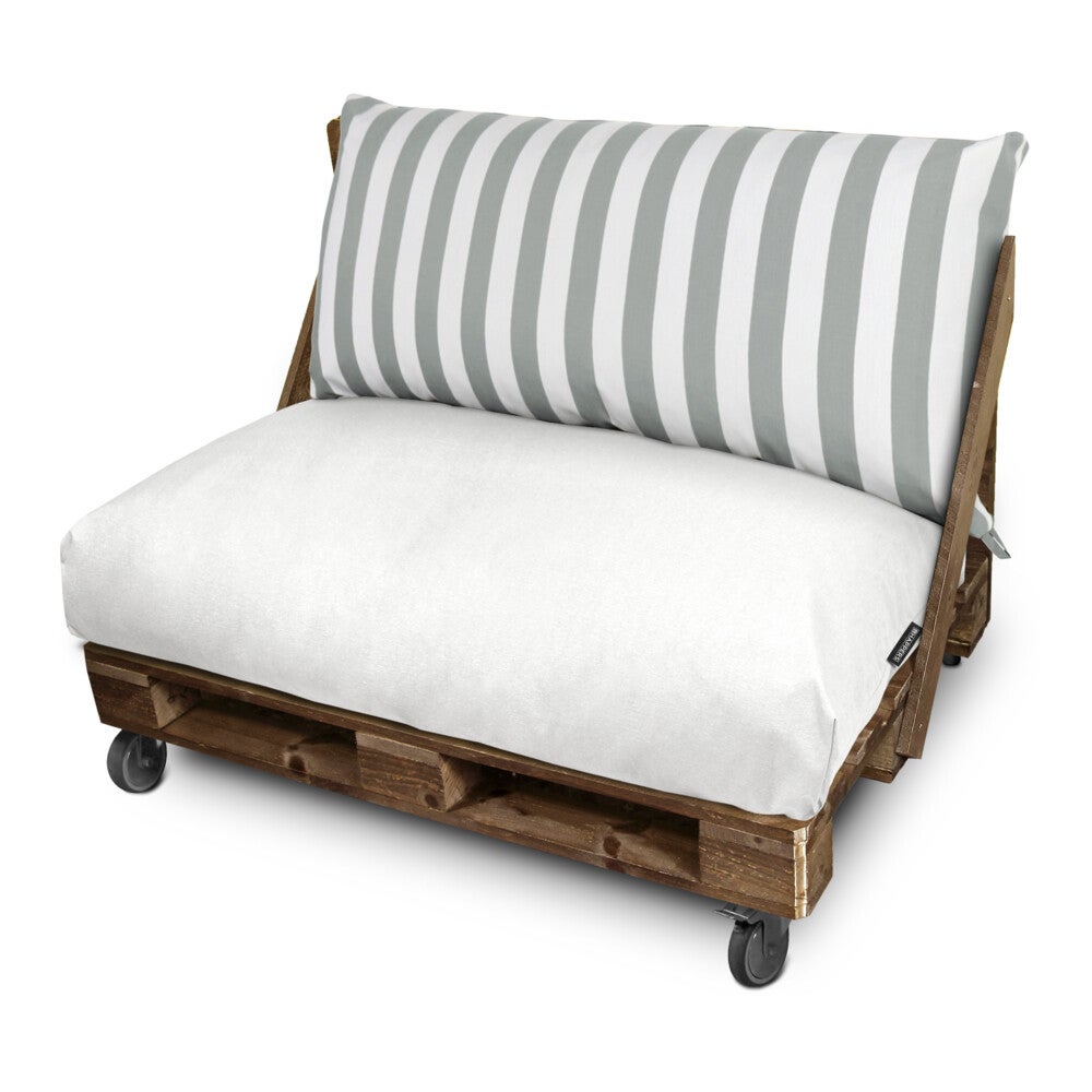 Cojín para Palets Toldotex Blanco-Gris Funda Respaldo Esquina 65x45x25 ...