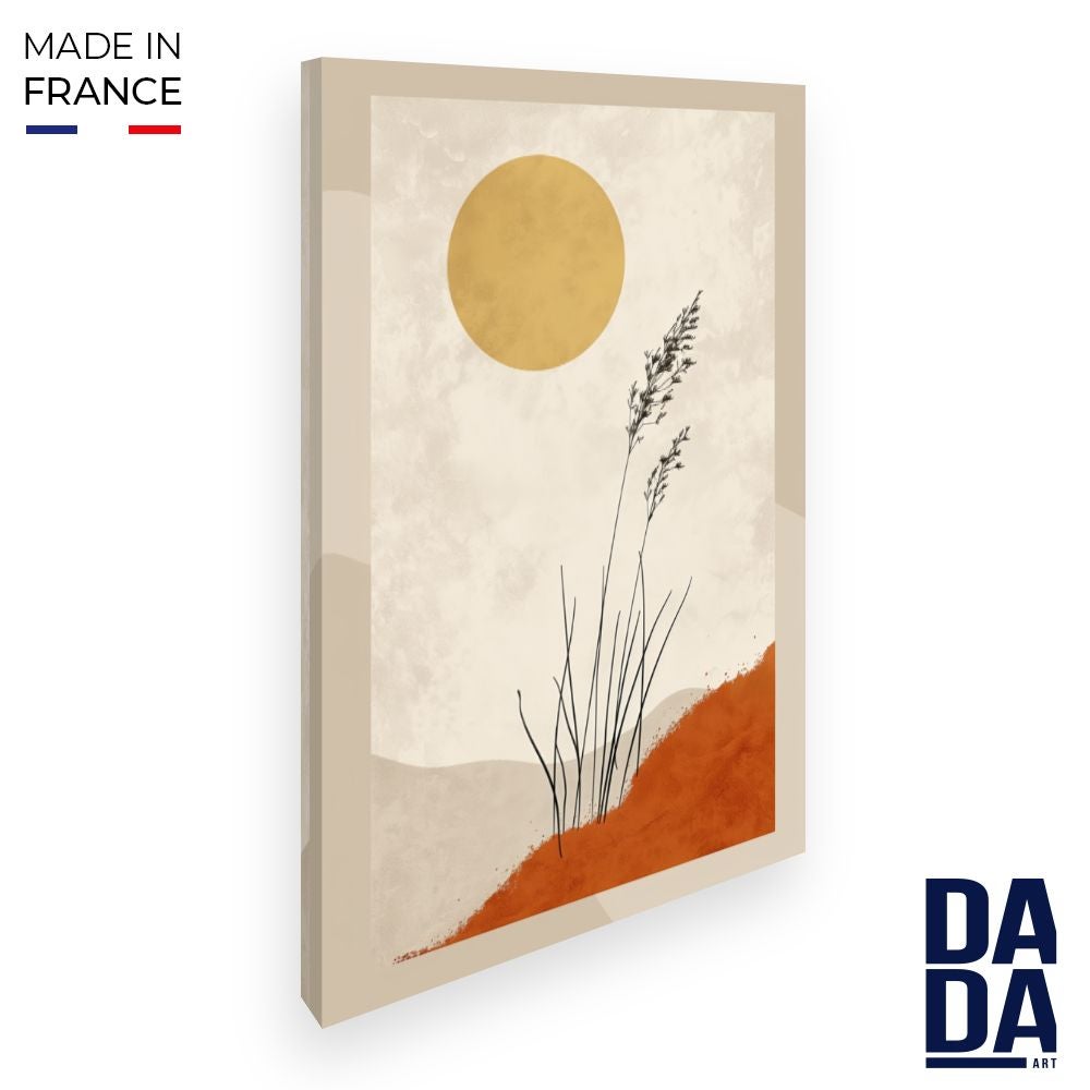 Toile murale Soleil et herbes / 60x90cm / Fabriqué en France ...
