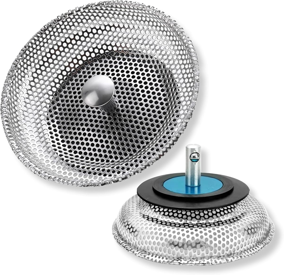 Lot de 2 Crépines pour Évier de Cuisine – Filtre en Inox 304, Panier à ...