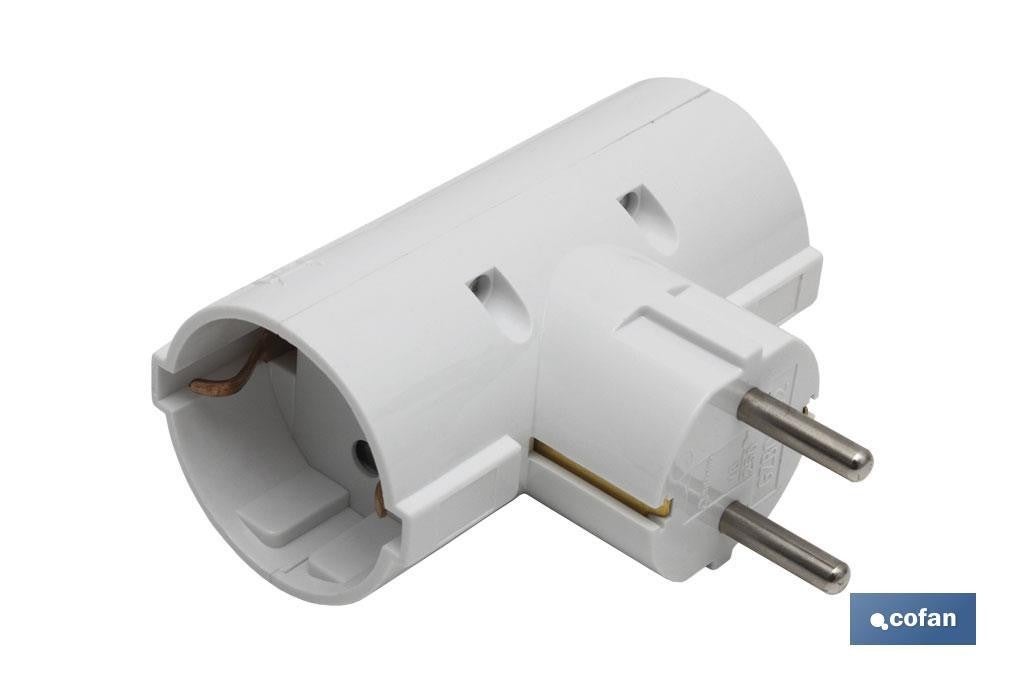 ADAPTADOR SCHUKO 2 VIAS (16A-250V) | Leroy Merlin
