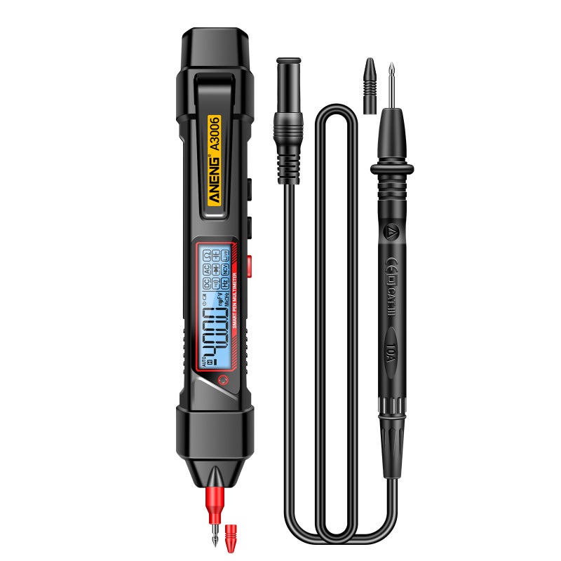 Multímetro digital tipo bolígrafo A3006, probador de tensión CA/CC ...
