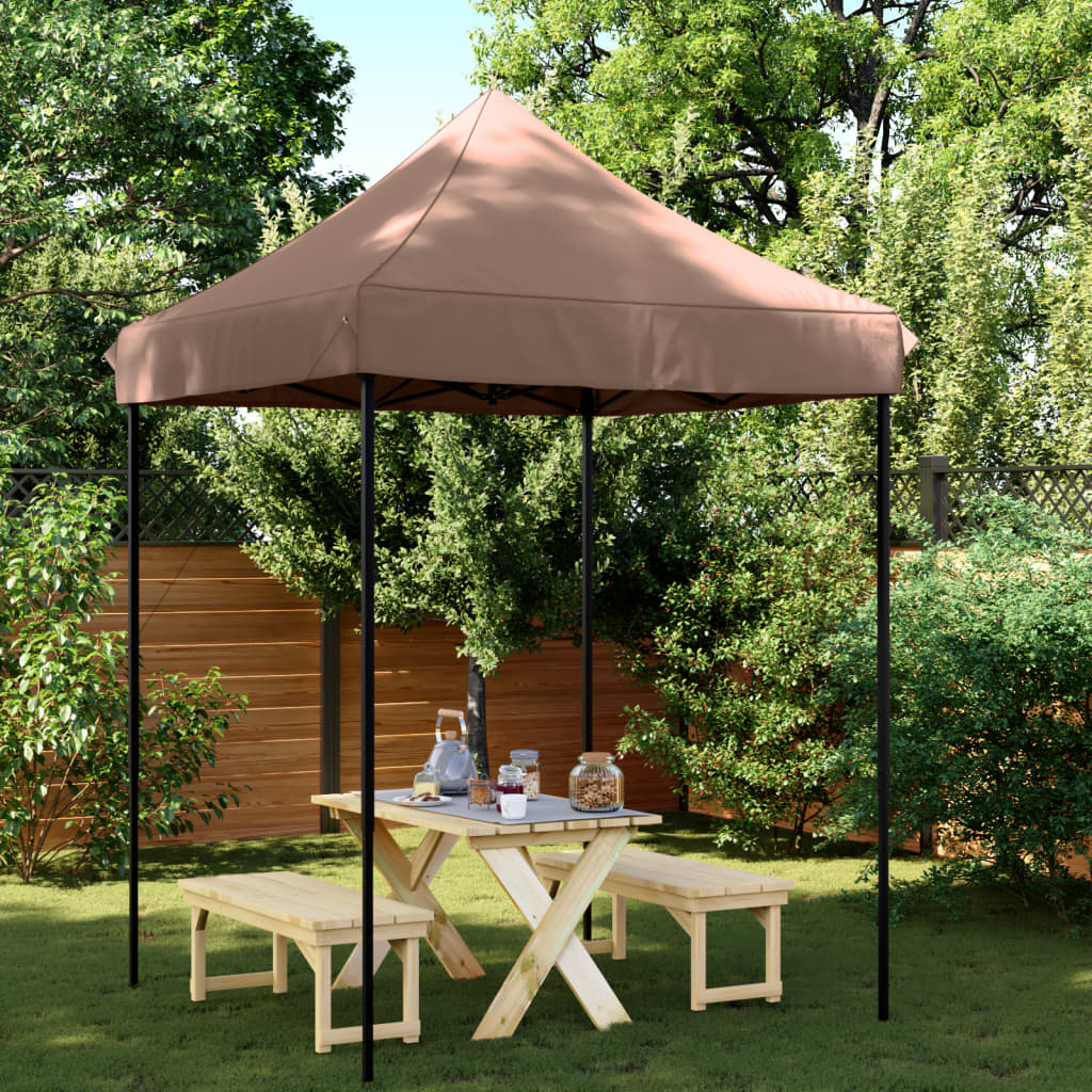 Tonnelle Pliante Escamotable Marron 200×200×306 cm – Tente de Réception ...