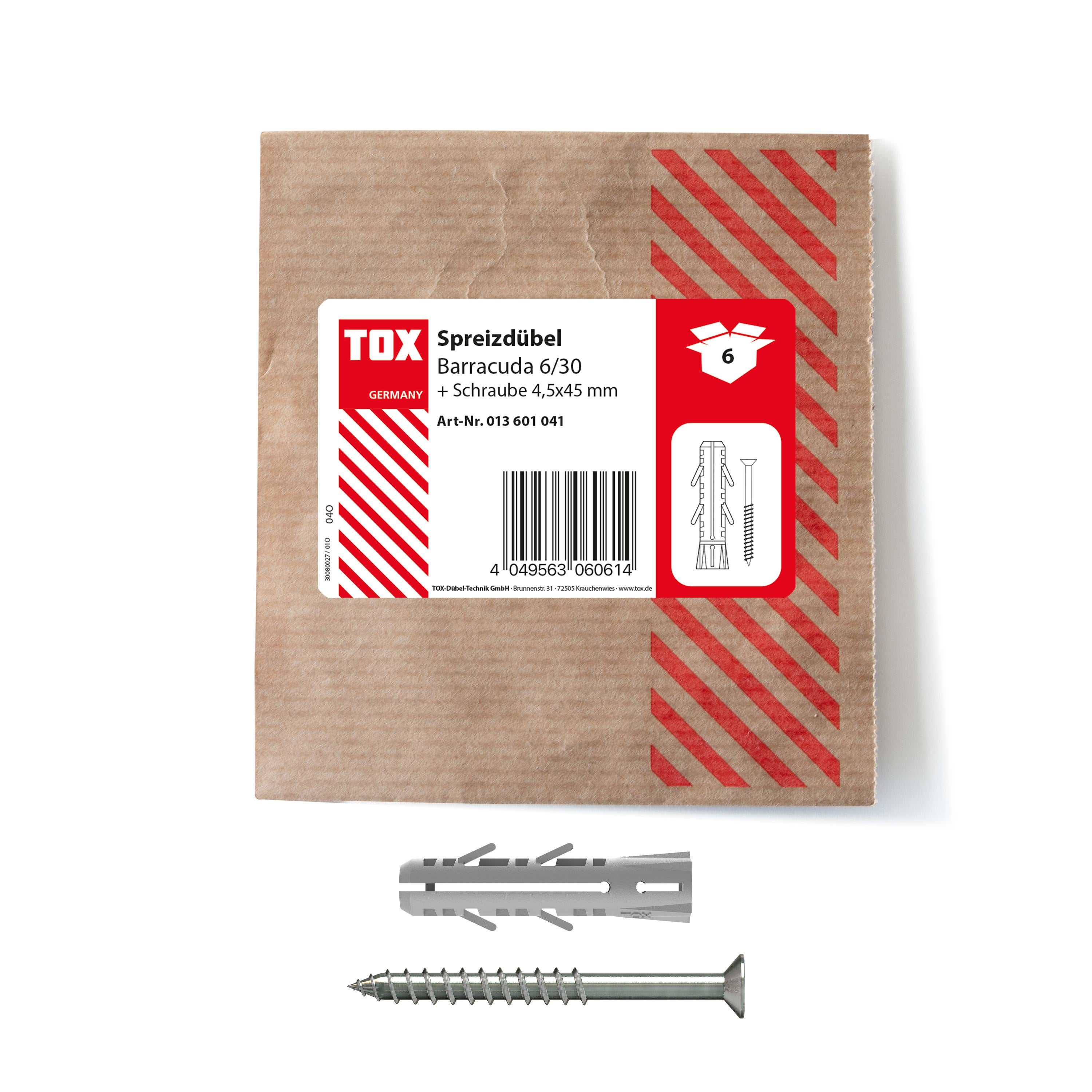 TOX Cheville d'expansion Barracuda 6x30 mm + Vis | Leroy Merlin