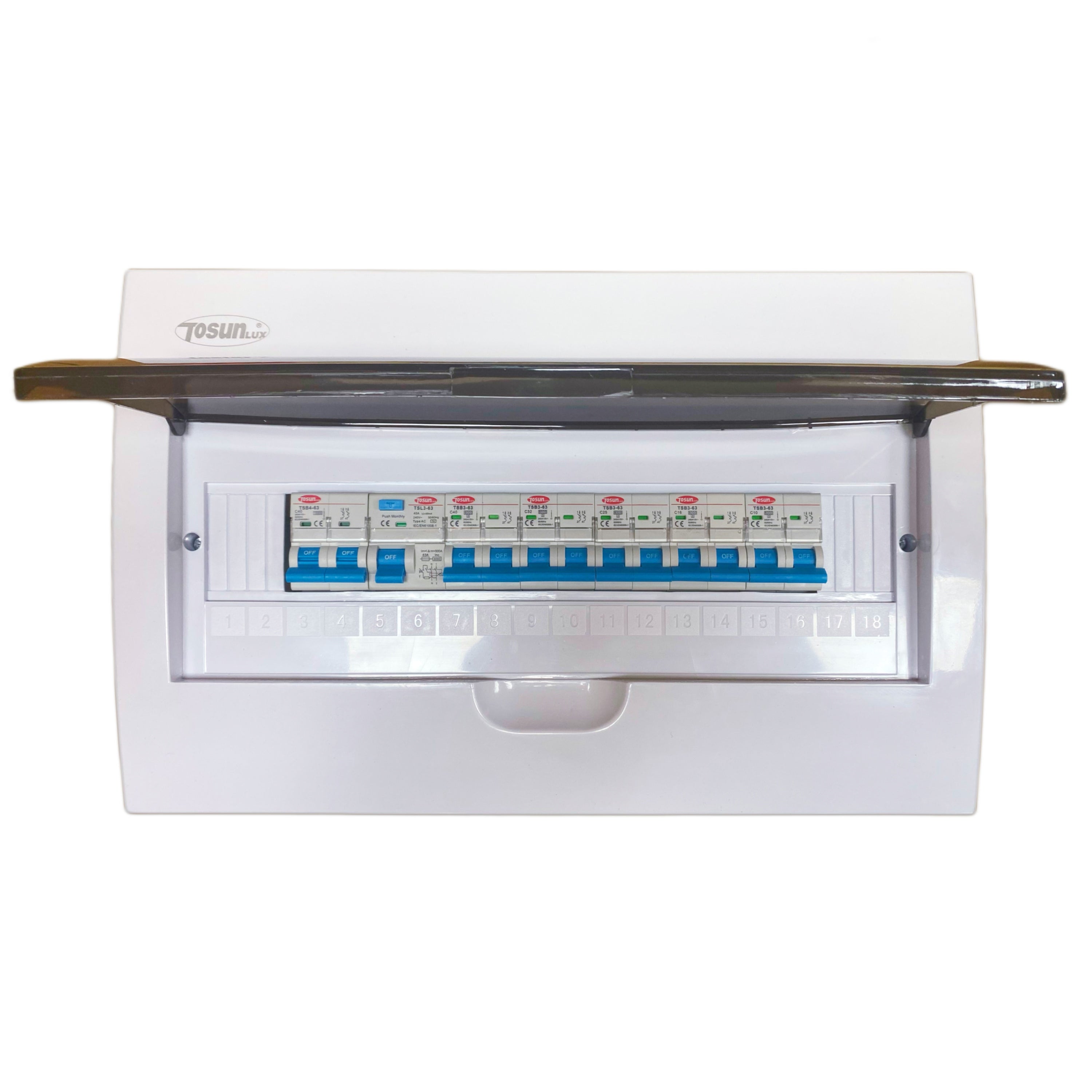 Cuadro Eléctrico 18 Módulos con 6 Interruptores Magnetotérmicos y ...