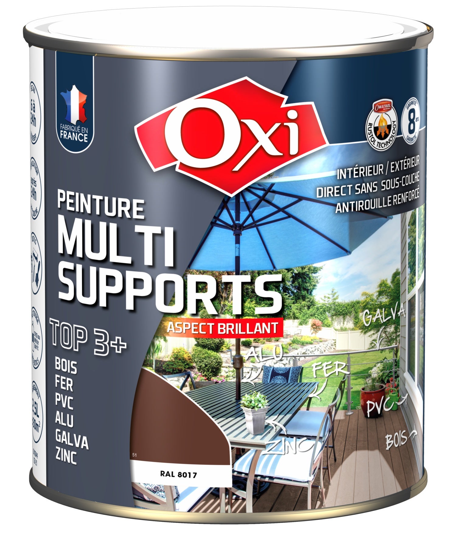 Solution intérieure/extérieure OXI PEINTURE MULTI SUPPORTS BRILLANT ...