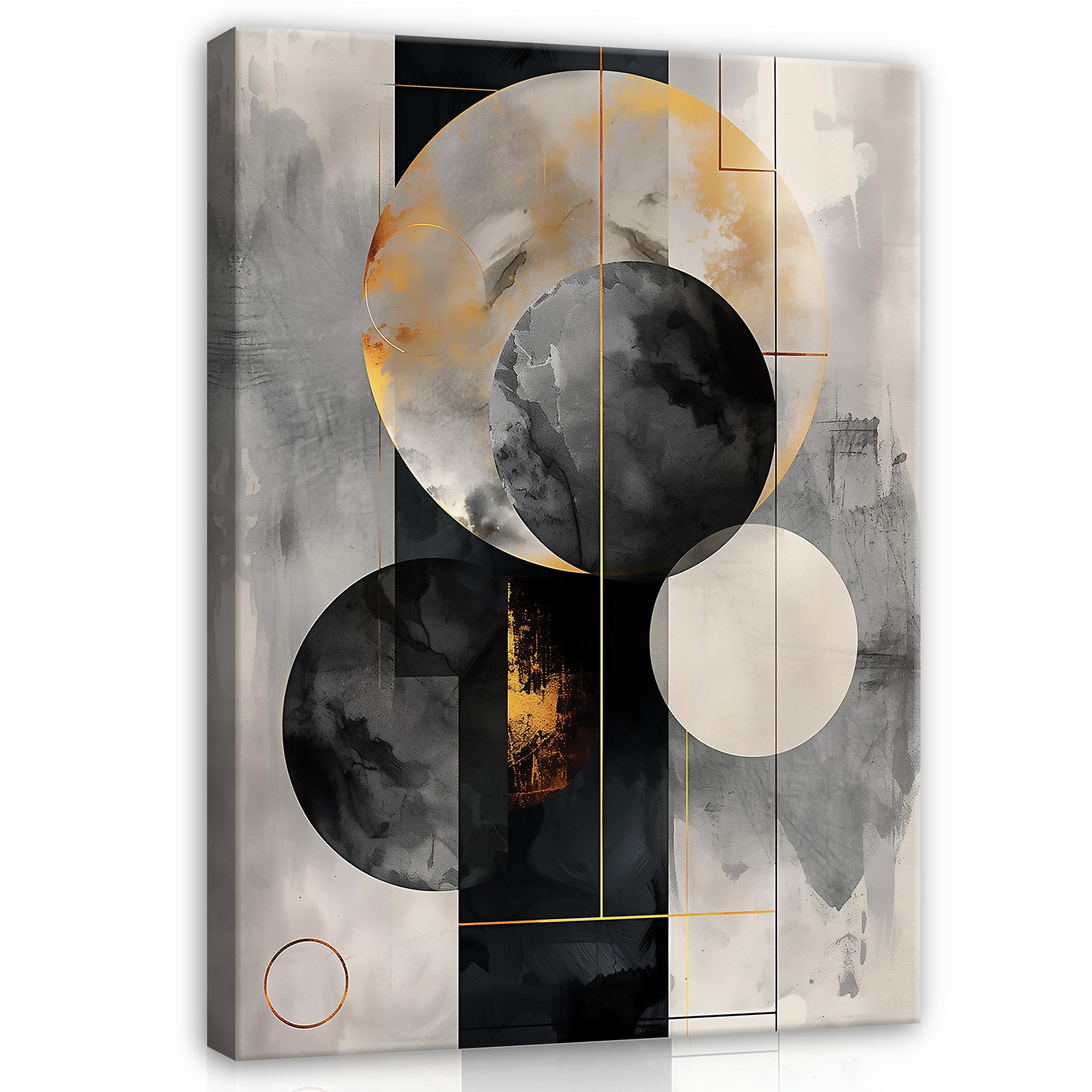 Cuadro en Lienzo Glamour Geometría Abstracto Arte Modernas 80x120 cm ...