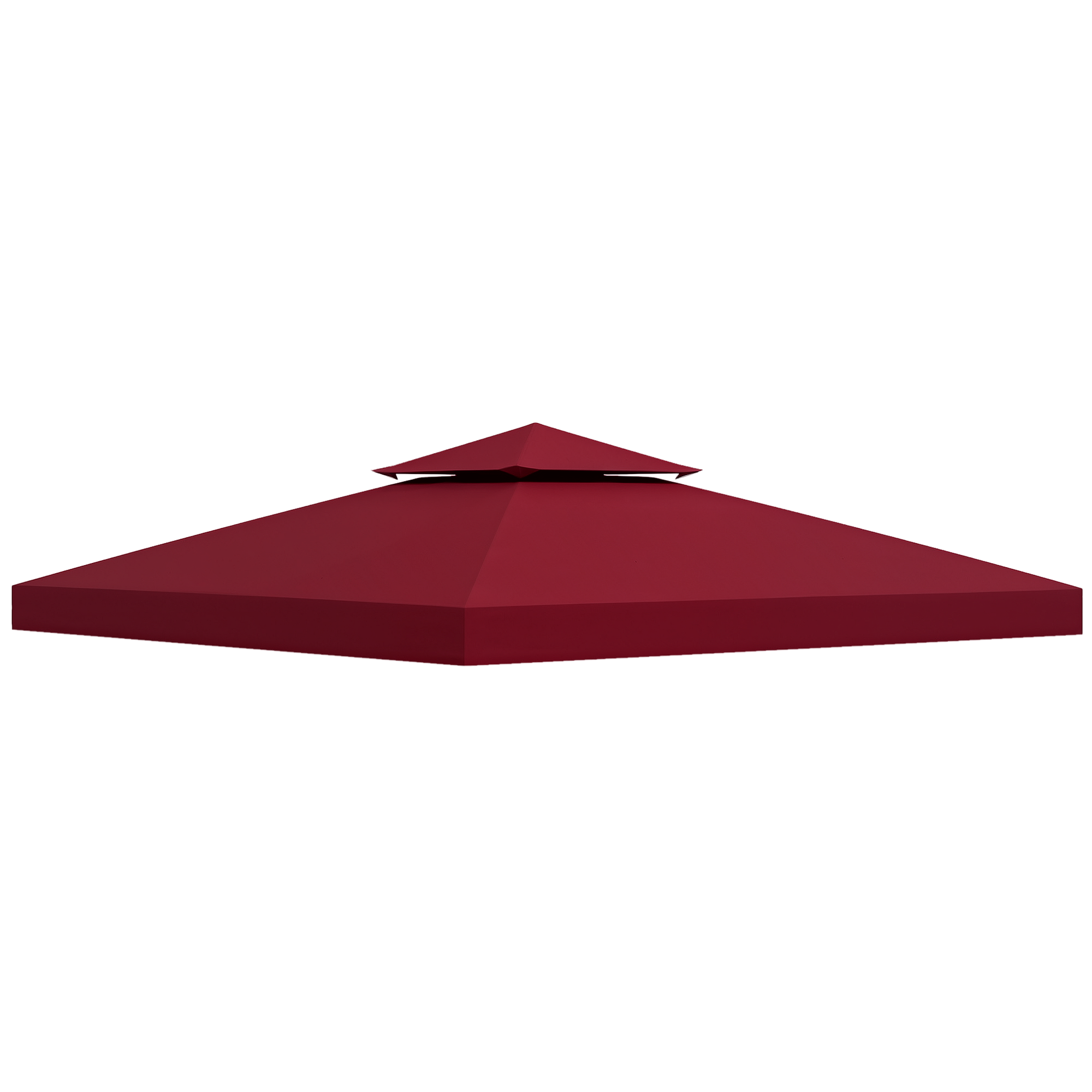 Outsunny telo di ricambio per gazebo da giardino 3x3m, rosso vino ...