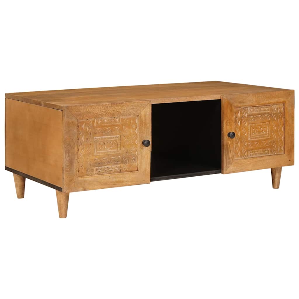 Maison Exclusive - Table basse Marron Clair 100 x 54 x 40 cm Bois d'acacia massif | Leroy Merlin