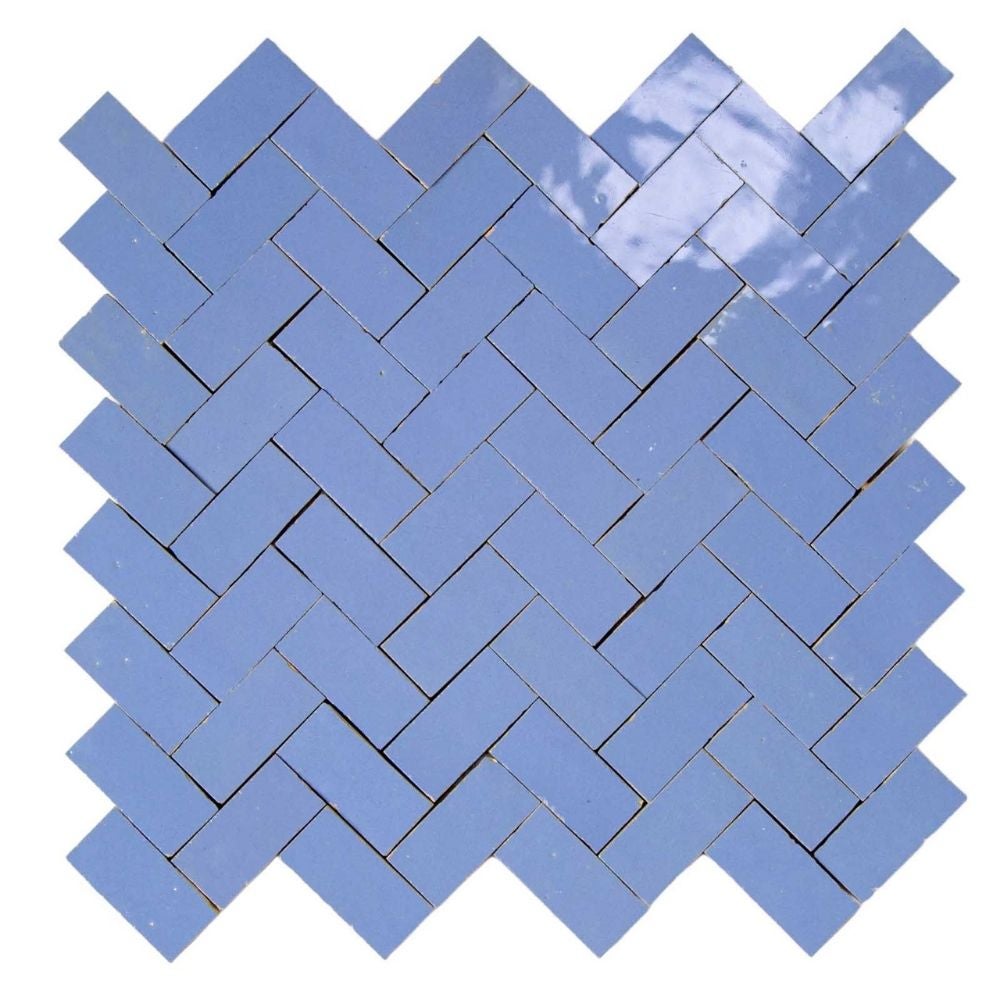 Zellige Marocain - Chevron - Carrelage mur - Terre De Zellige - (Vendu ...