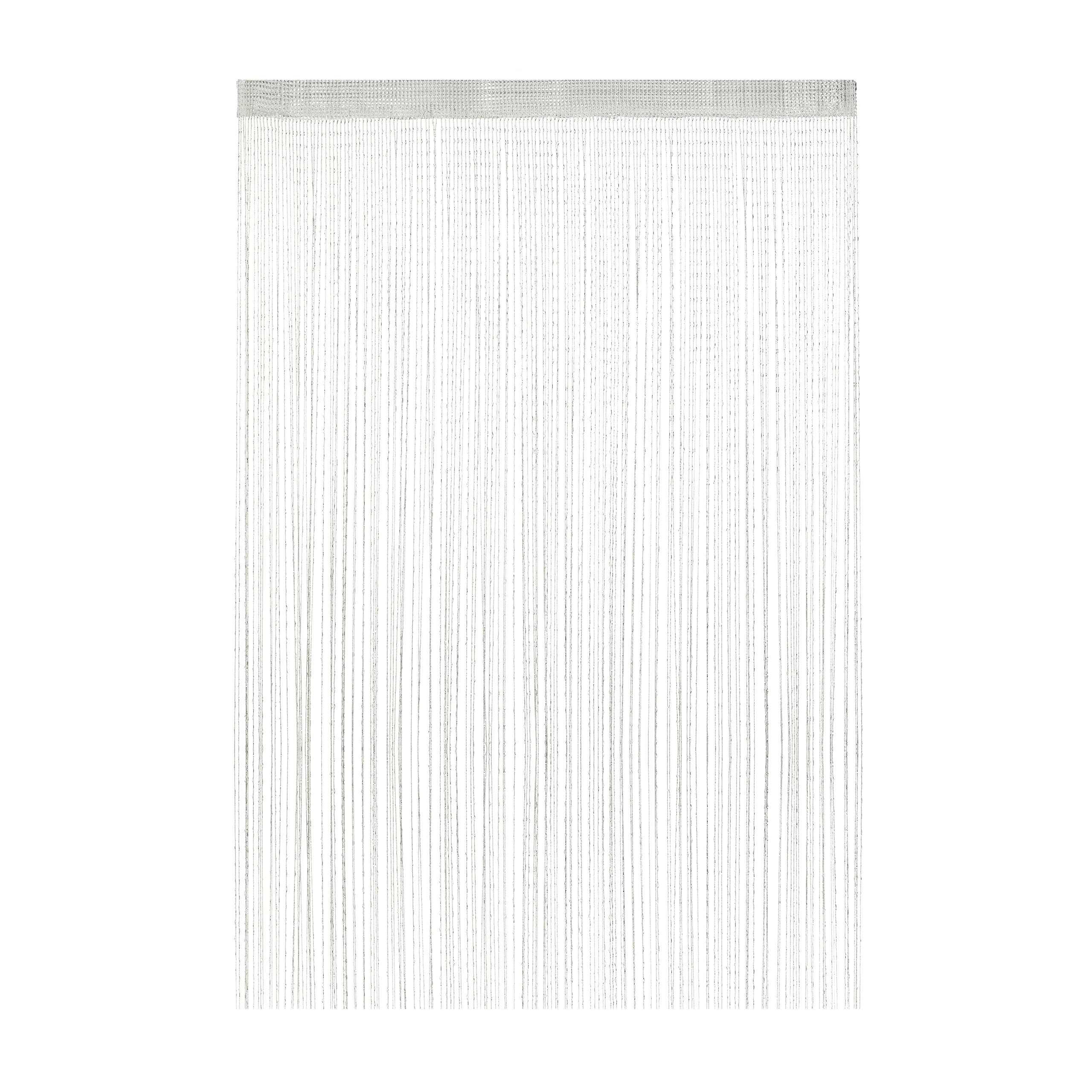 Relaxdays Rideau fils blanc brillant rideau de porte fenêtre rideau de ...