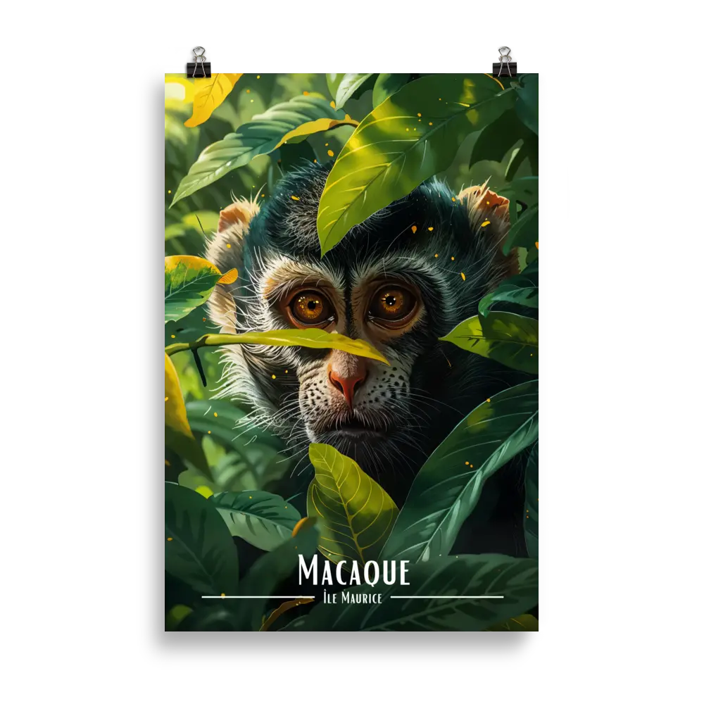 Affiche de Maurice 'Macaque Mauricien' | Leroy Merlin