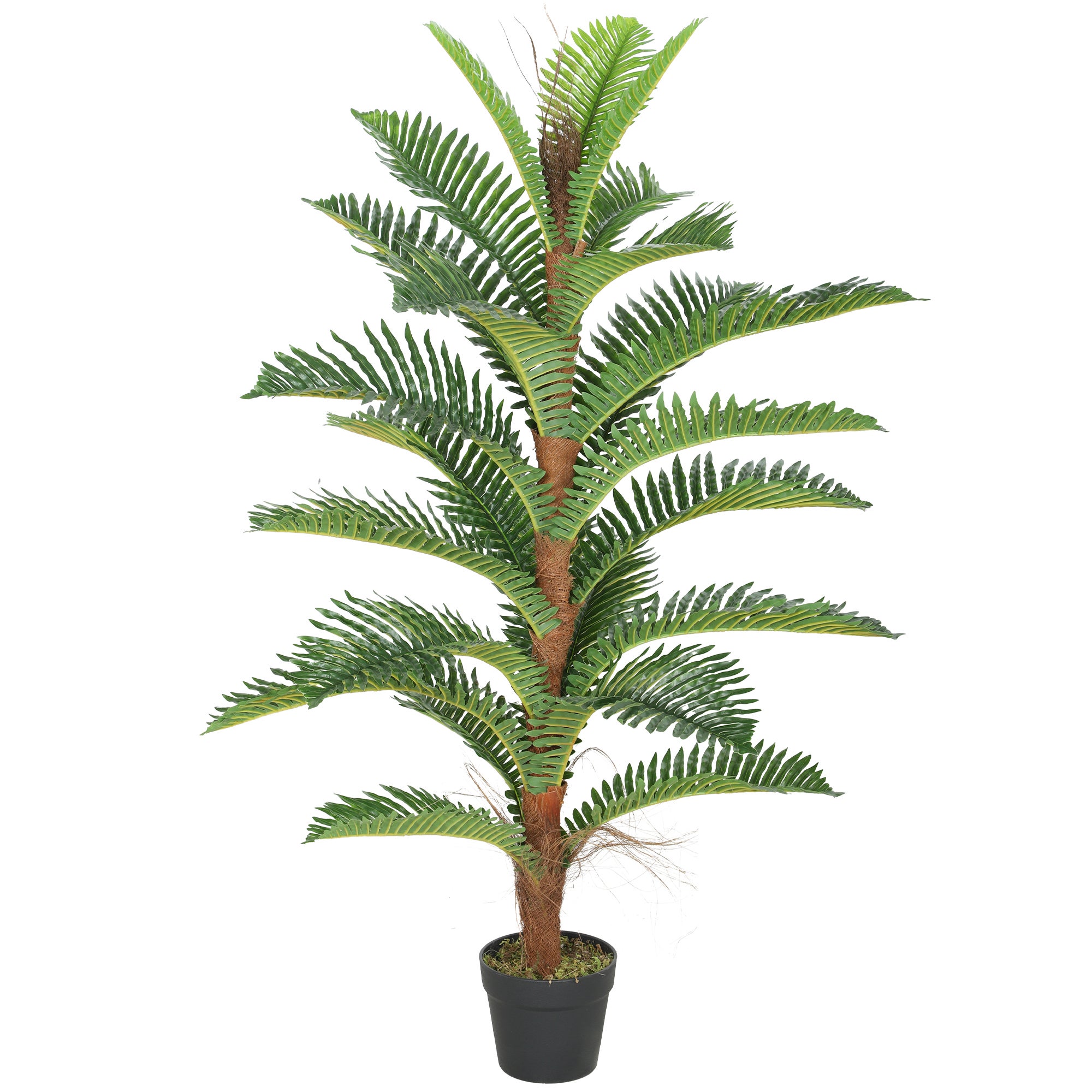 Palmier artificiel 120 cm 24 feuilles PEVA plante décorative pot ...