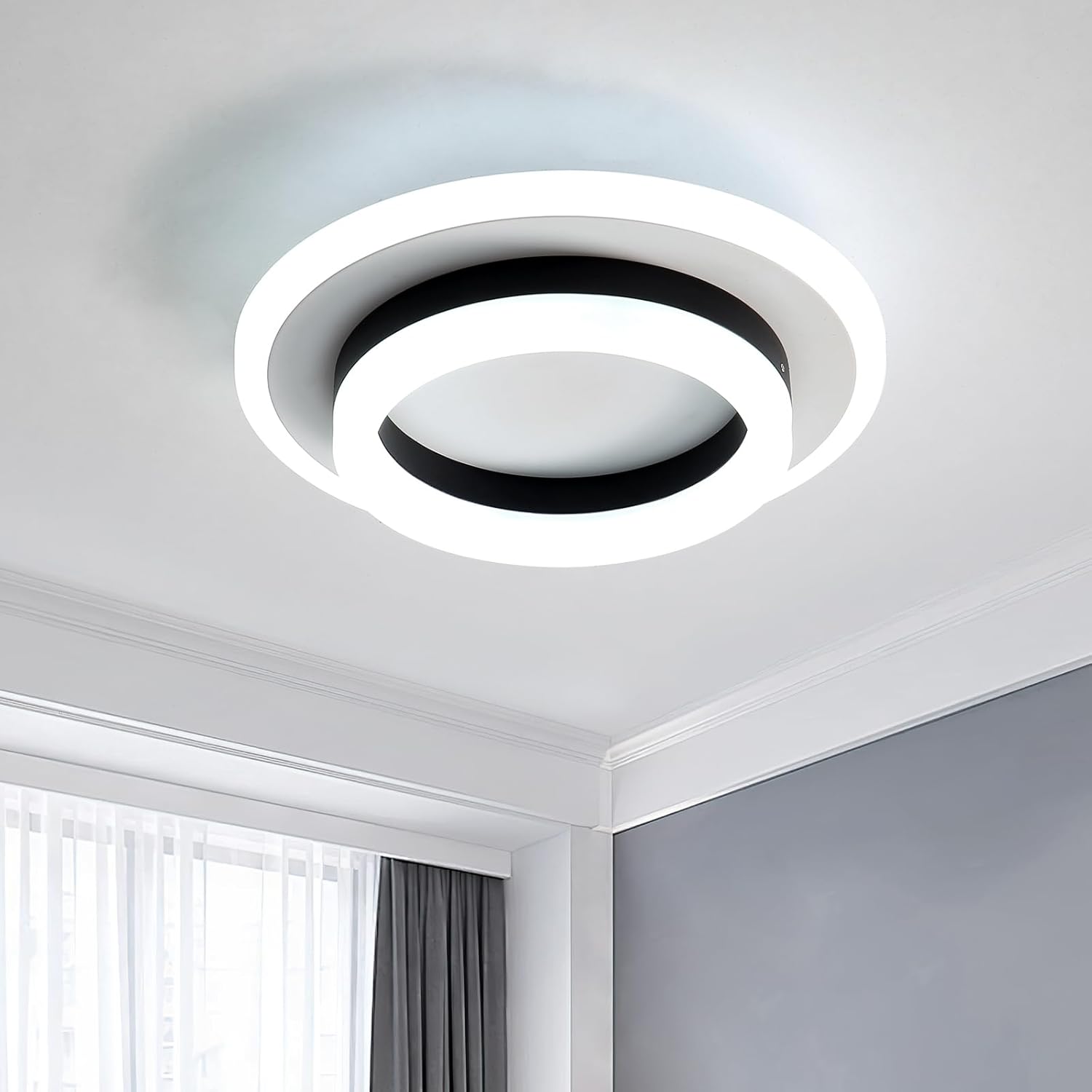 COMELY Plafonnier LED Moderne,24W 2700LM Lampe de Plafond LED Rond ...