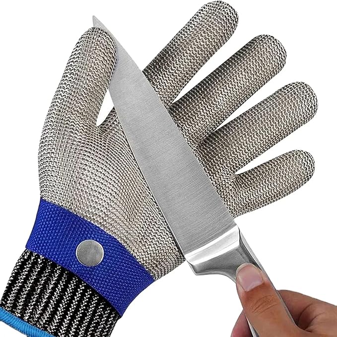 Gants Anti Coupure Niveau 9 Protection Cuisine Et Hu tre Maille Acier gants-anti-coupure-niveau-9-protection-cuisine-et-hu-tre-maille-acier