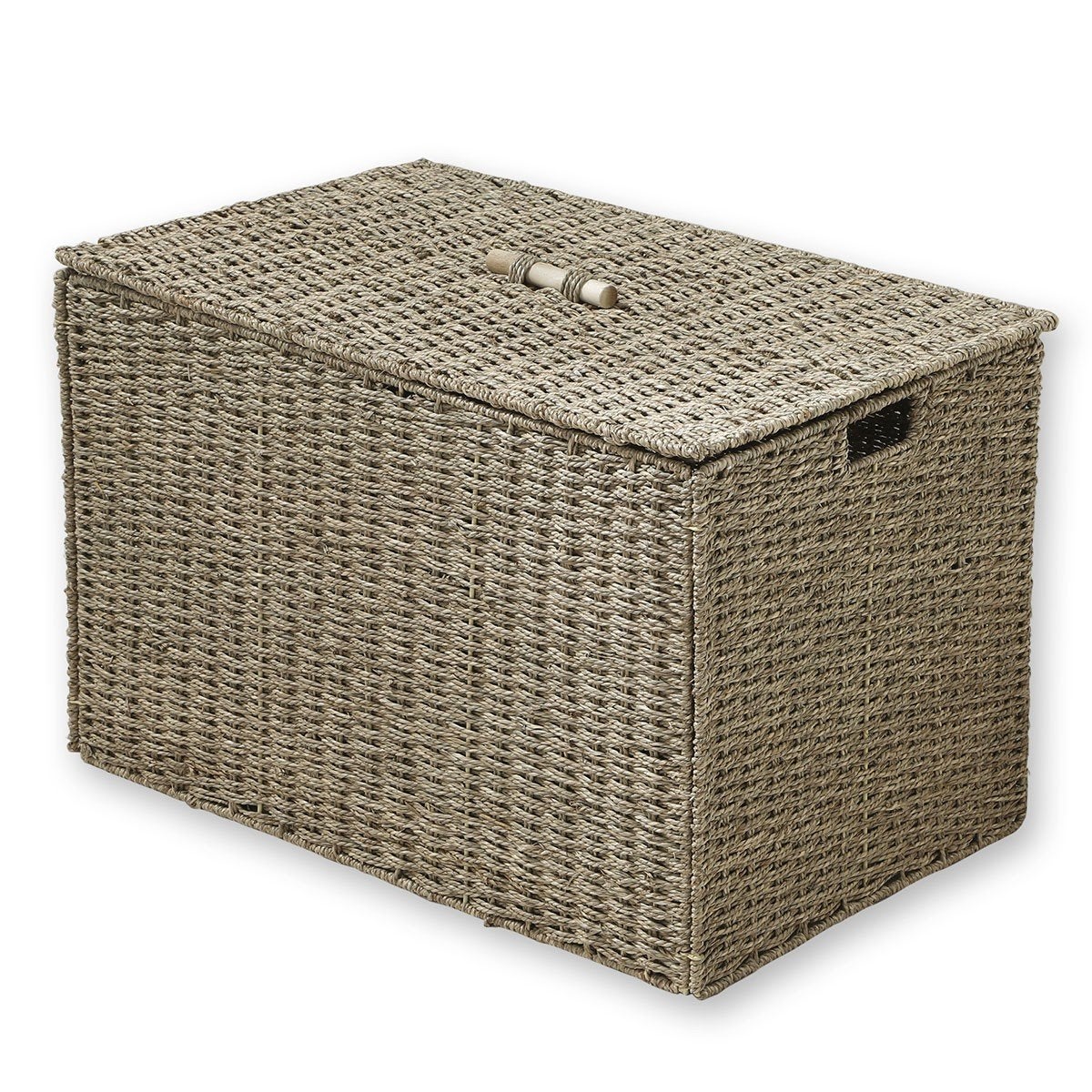 Baúl plegable de junco marino con tapa | Leroy Merlin