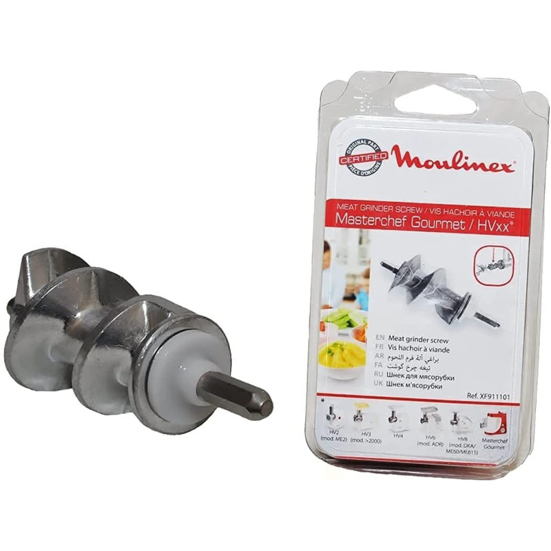 Vis de hachoir pour robot masterchef compact Moulinex XF911101 | Leroy ...