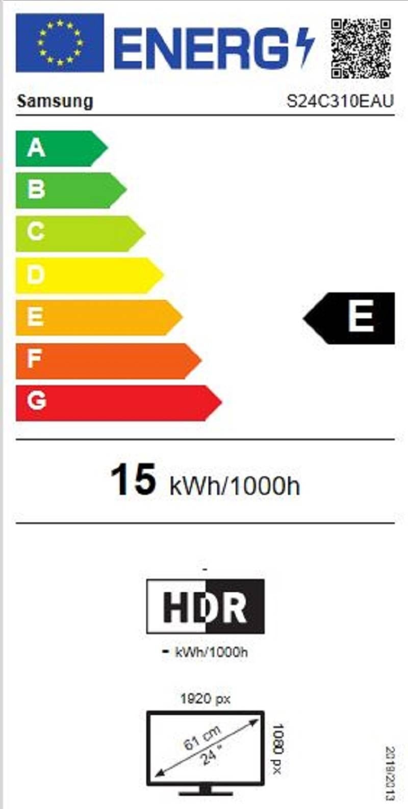 Ecran PC - SAMSUNG - S24C310EAU - 24 FHD - Dalle IPS - 5 ms - 75 Hz ...