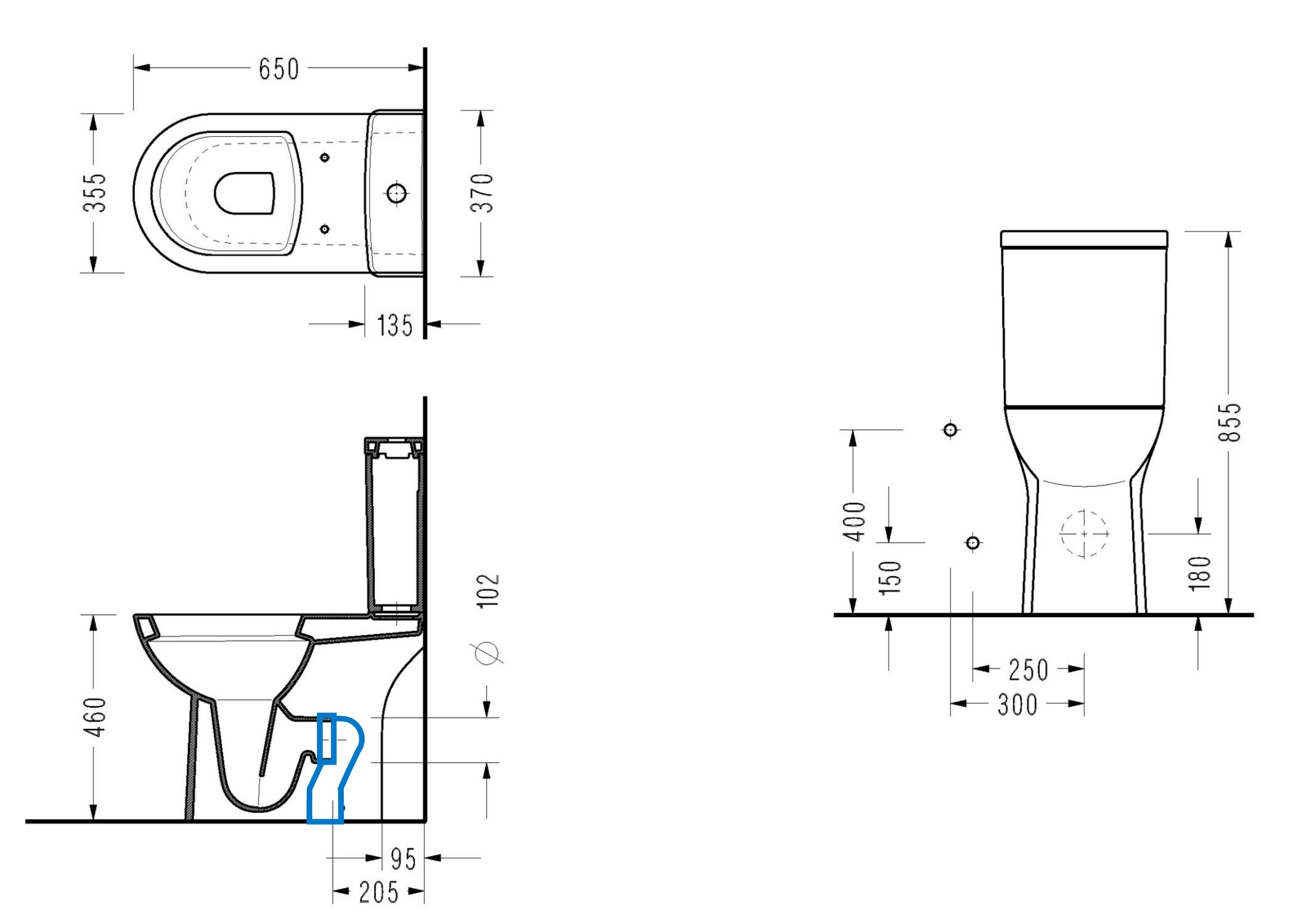 Pack wc surelevé Friendly sortie verticale vario maxi confort | Leroy ...