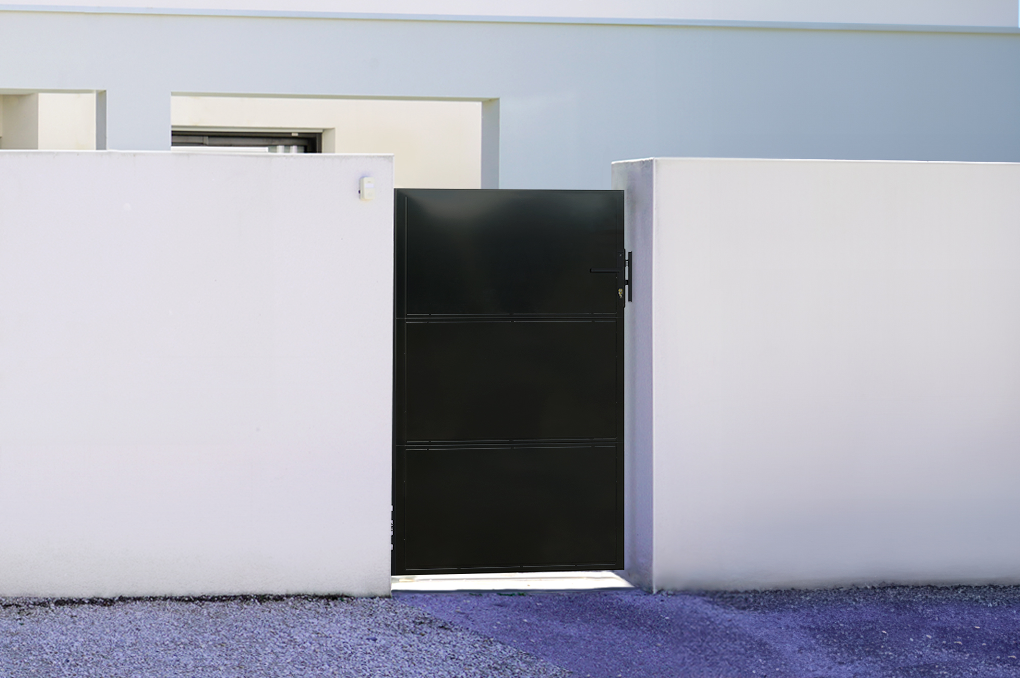 Portillon acier 1m NALI H.160cm Noir brillant | Leroy Merlin