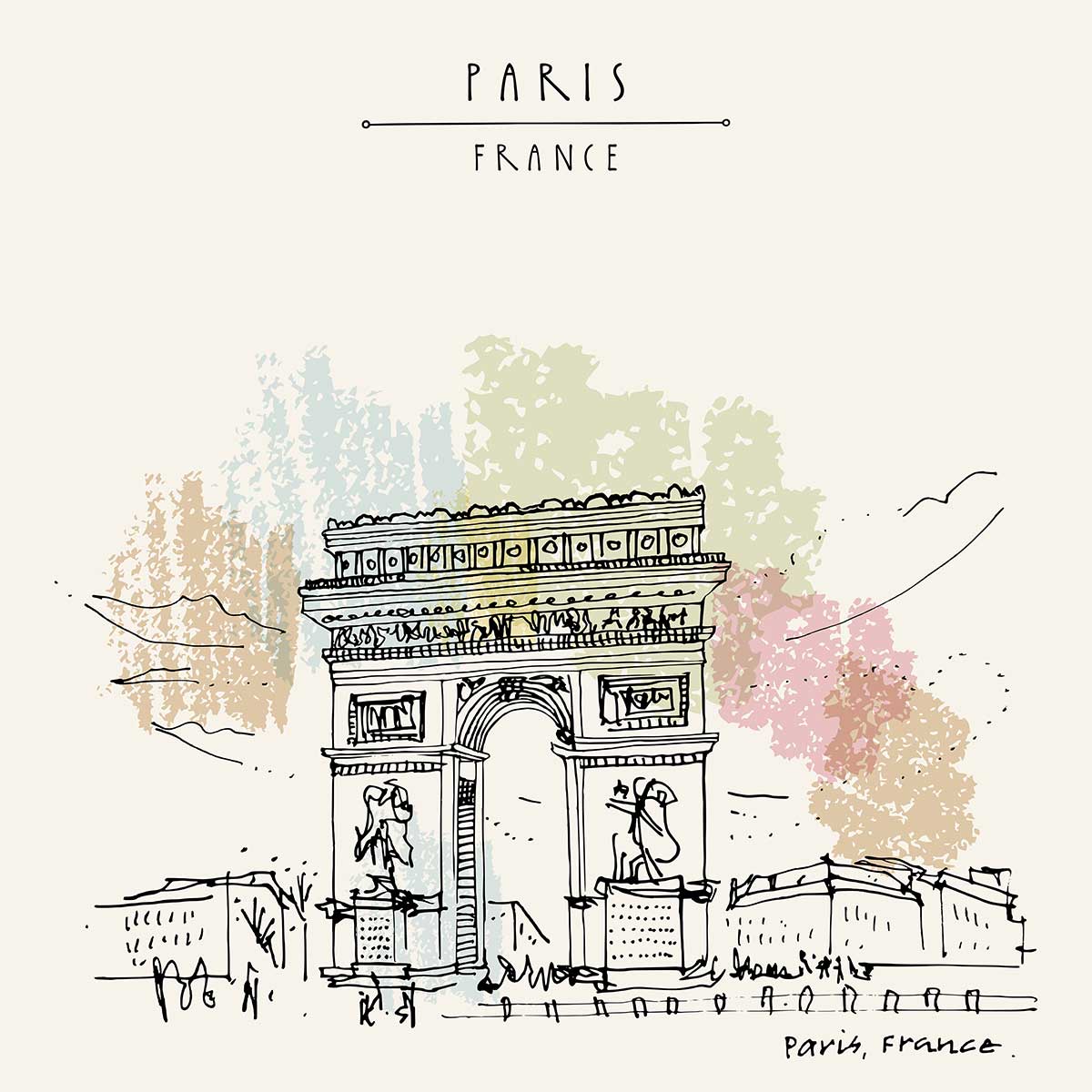 Tableau Paris France - 50x50cm - made in France | Leroy Merlin