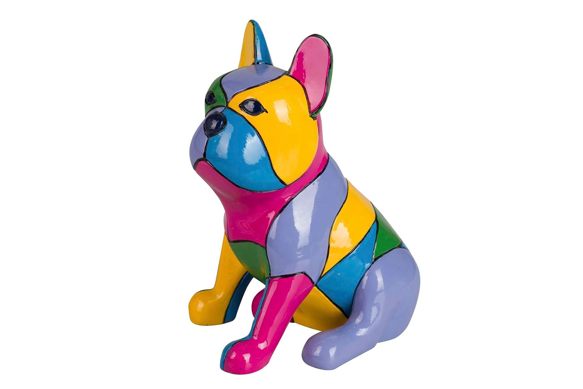 Figura Perro Bulldog Frances Cemento 16x12x20 Cm | Leroy Merlin