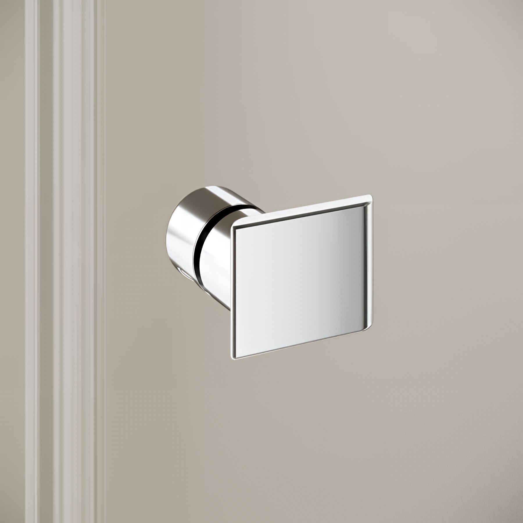 Mampara de ducha de esquina pivotante de media hoja ancho 123 cm alto ...