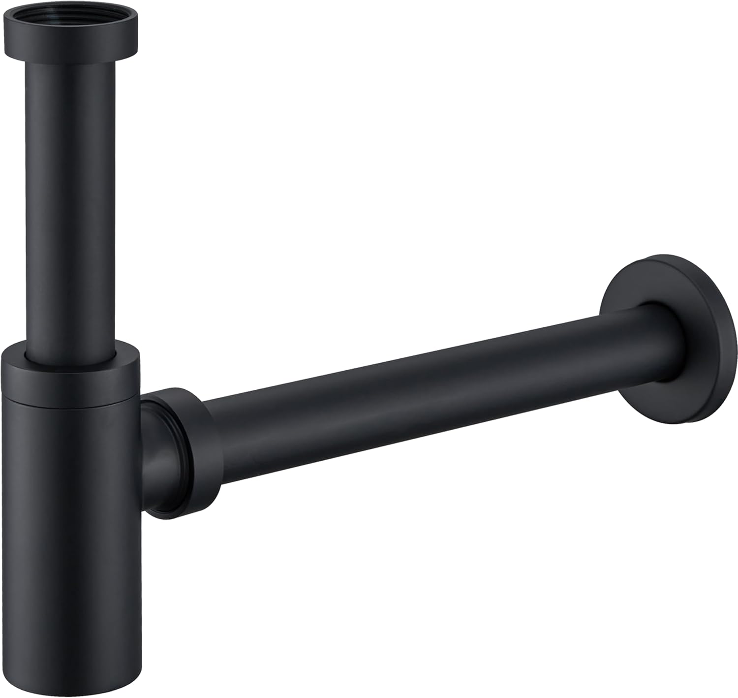 Noir Mat,Siphon de Lavabo salle de bain, Bonde Standard Acier ...