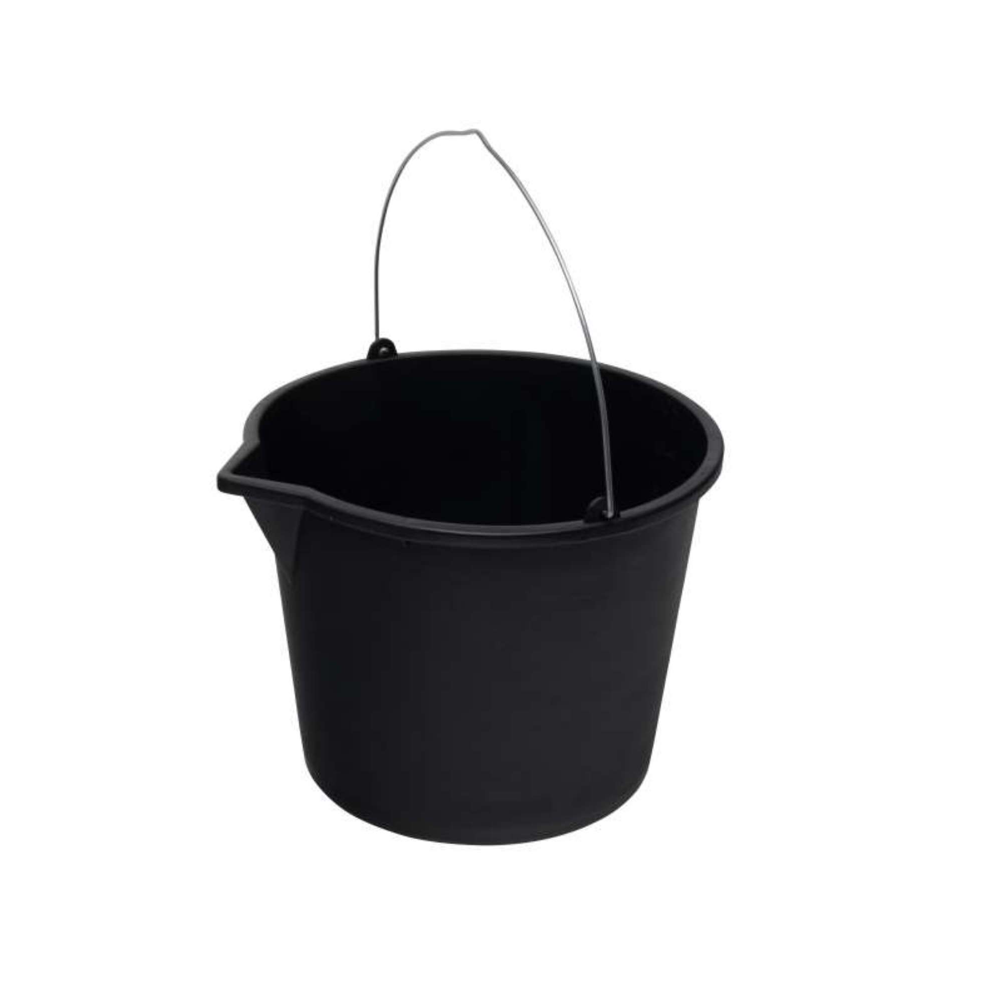 Cubo con Asa Color Negro 12L | Leroy Merlin