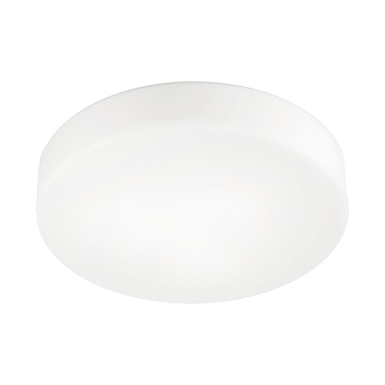Lámpara de techo redonda Binnie con cristal satinado, LED, 27W, 2700K ...