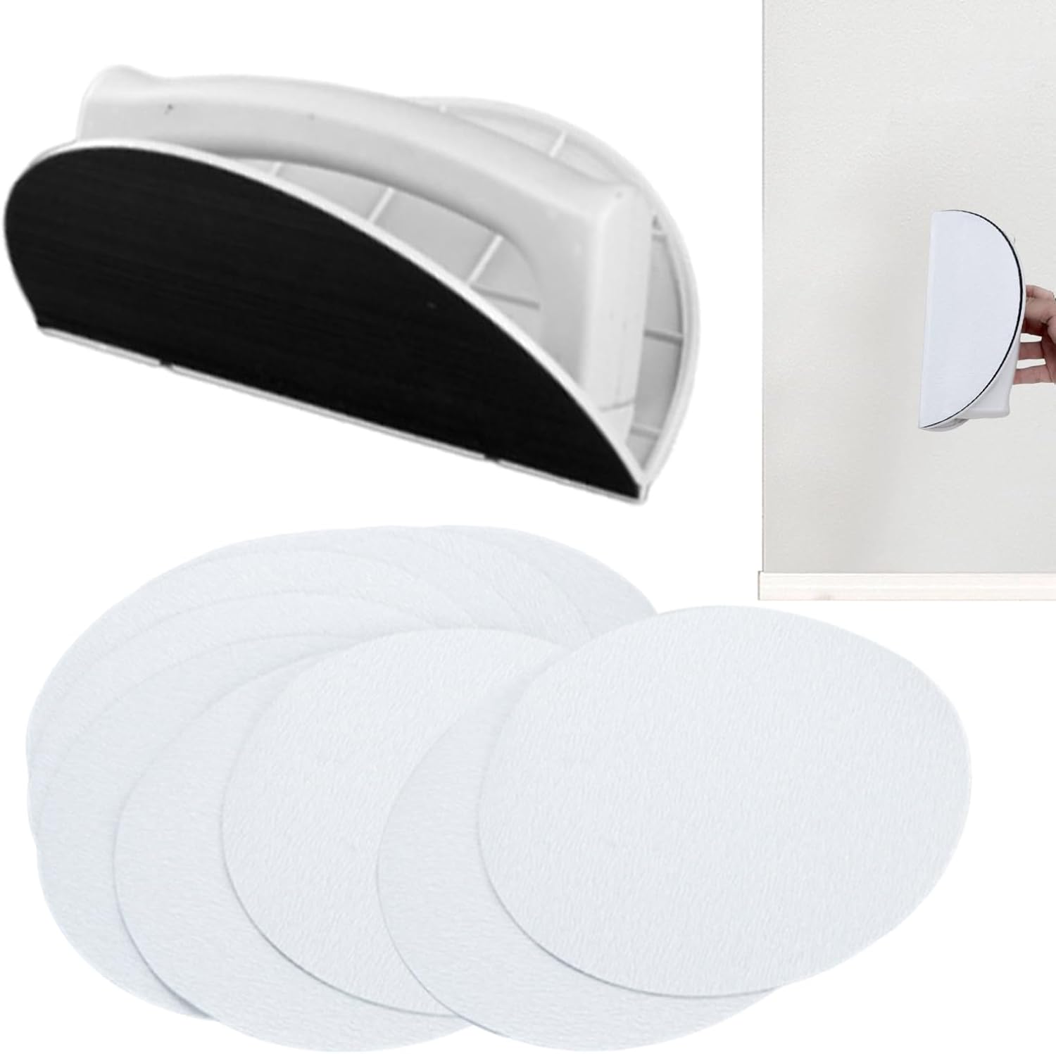 Ponceuse manuelle portable avec poignée antidérapante - Kit de ponçage ...