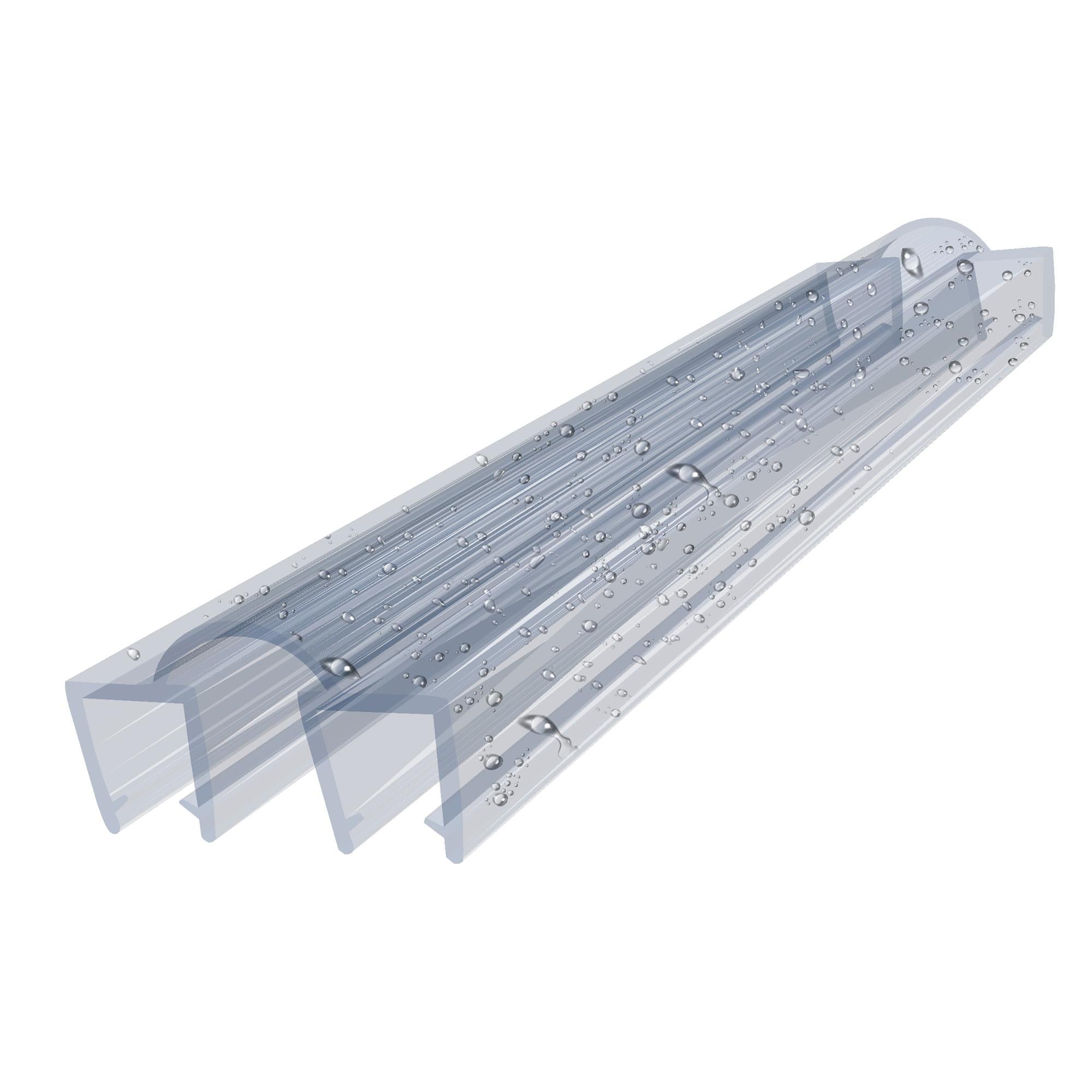 Joint de douche DK11 7 mm pour cabine de douche 80 cm PCV transparent ...