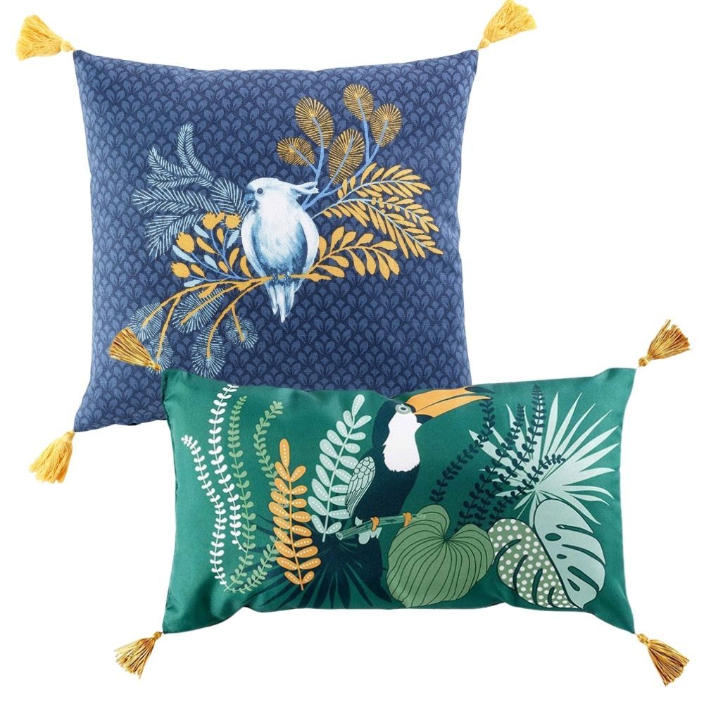 Lot de 2 coussins Coco Brazil | Leroy Merlin