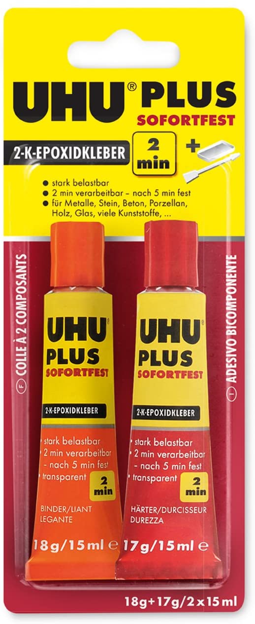 Uhu Komponenten-klebstoff Plus Sofortfest, Bi-composant 35 G En Tube ...