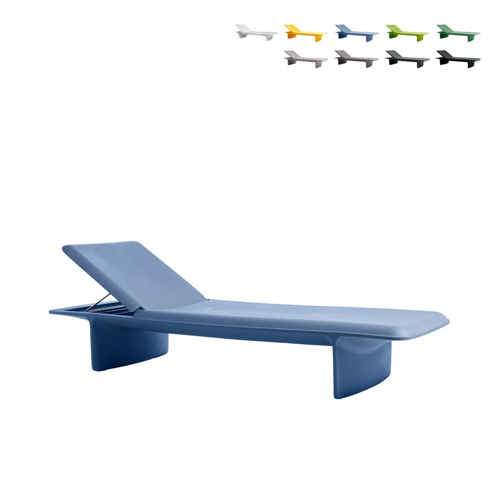 Transat Design Moderne bain de soleil Réglable Mer Jardin Ponente Slide ...