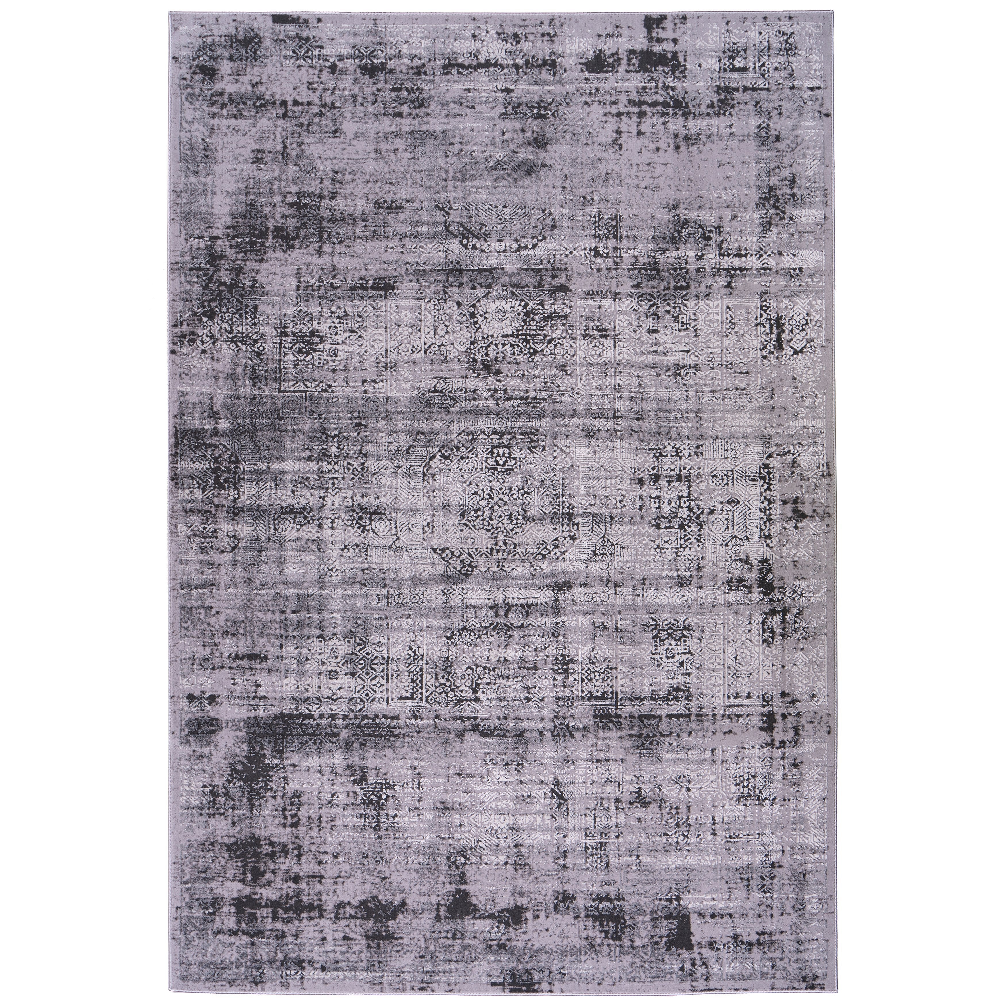 SIGNATURE - Tapis Abstrait "Orient" Gris 120 x 170 cm | Leroy Merlin